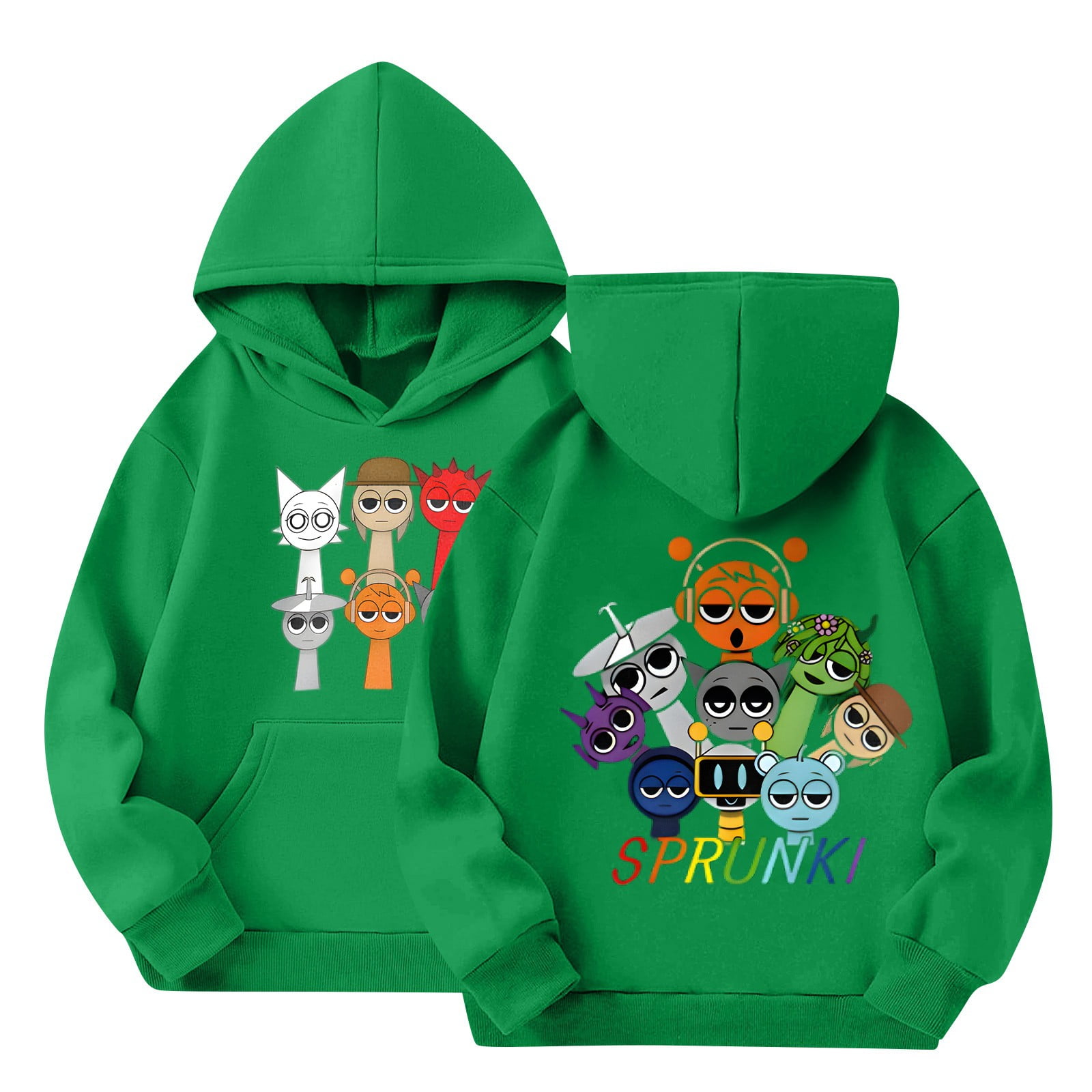 bbyeadc Girls Sprunki Sweatshirt Soft Casual Pullover Sweater Long ...