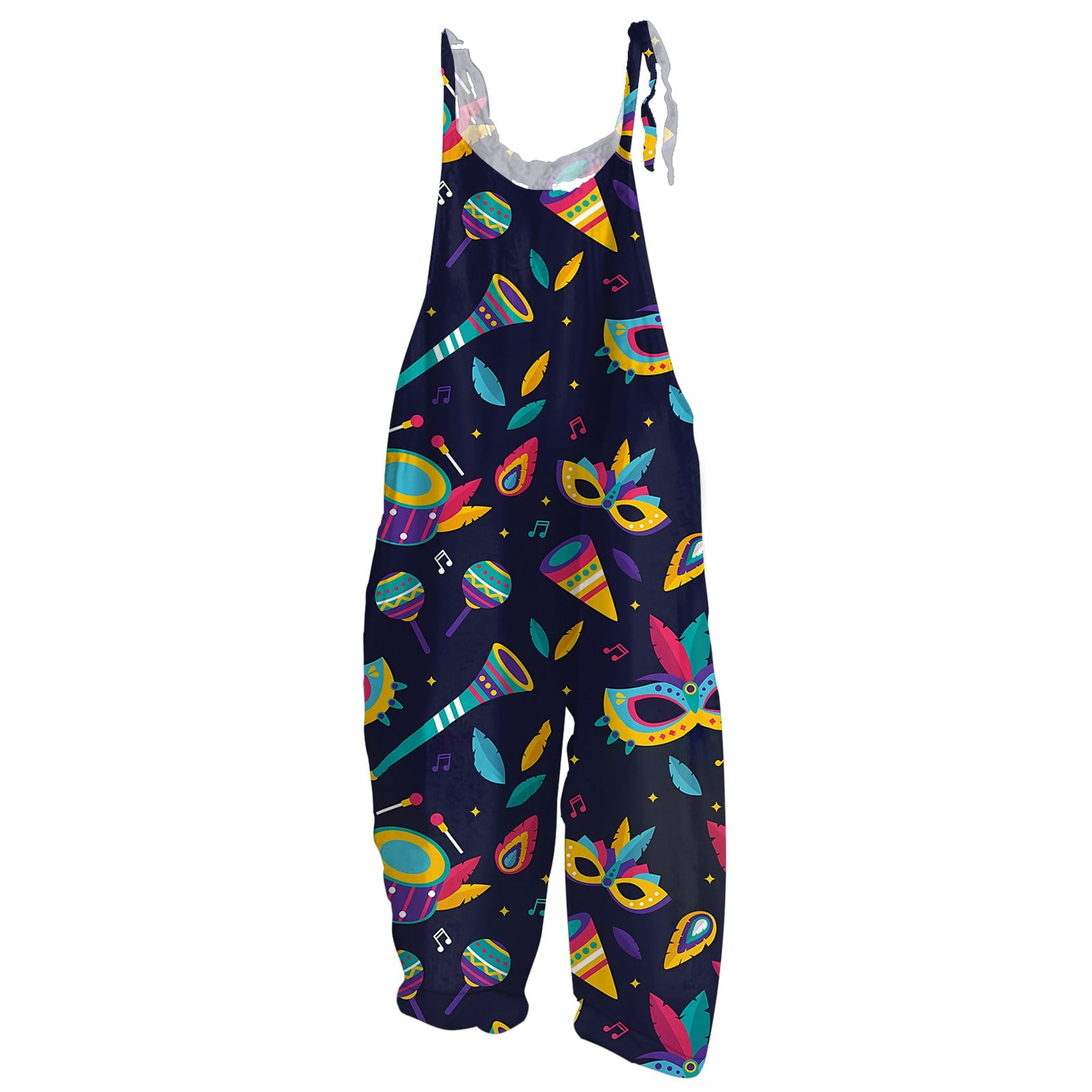 bbyeadc Mardi Gras Onesie Adult Women Holiday Cotton Linen Oversize ...