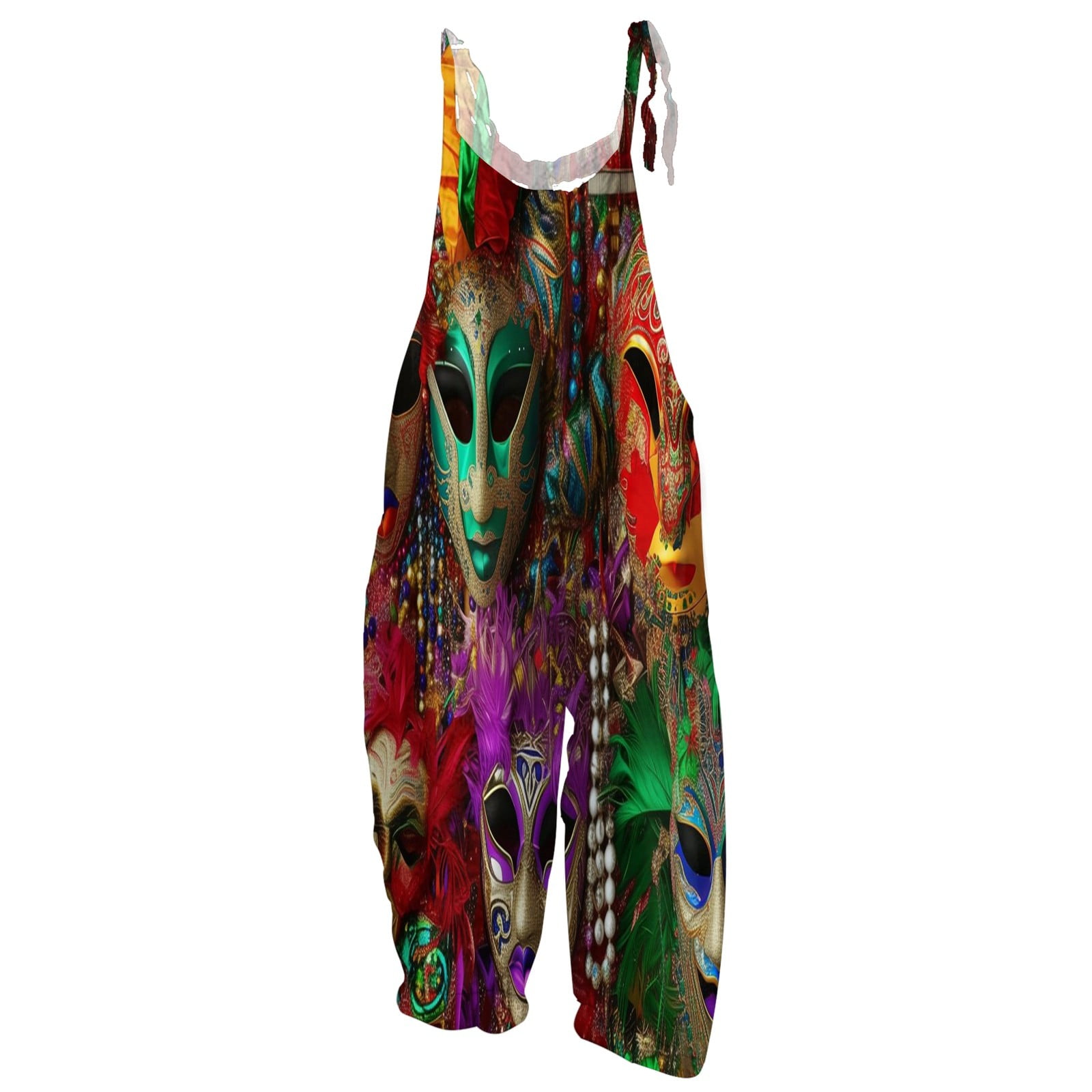 bbyeadc Mardi Gras Overalls for Women Loose Plus Size Dressy Carnival ...