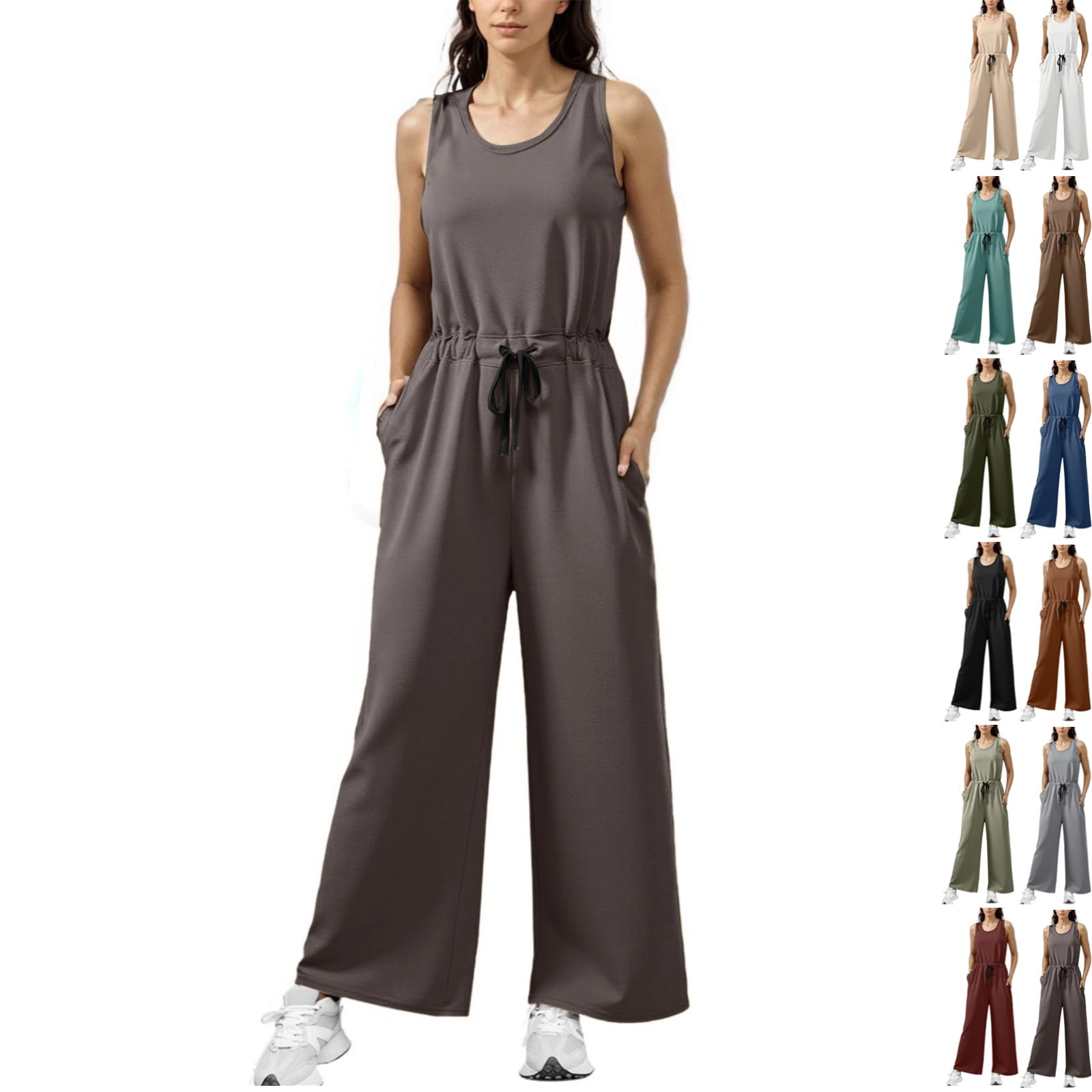 bbyeadc Oversized Rompers for Women 2025 Dressy Comfy Overalls Strap ...