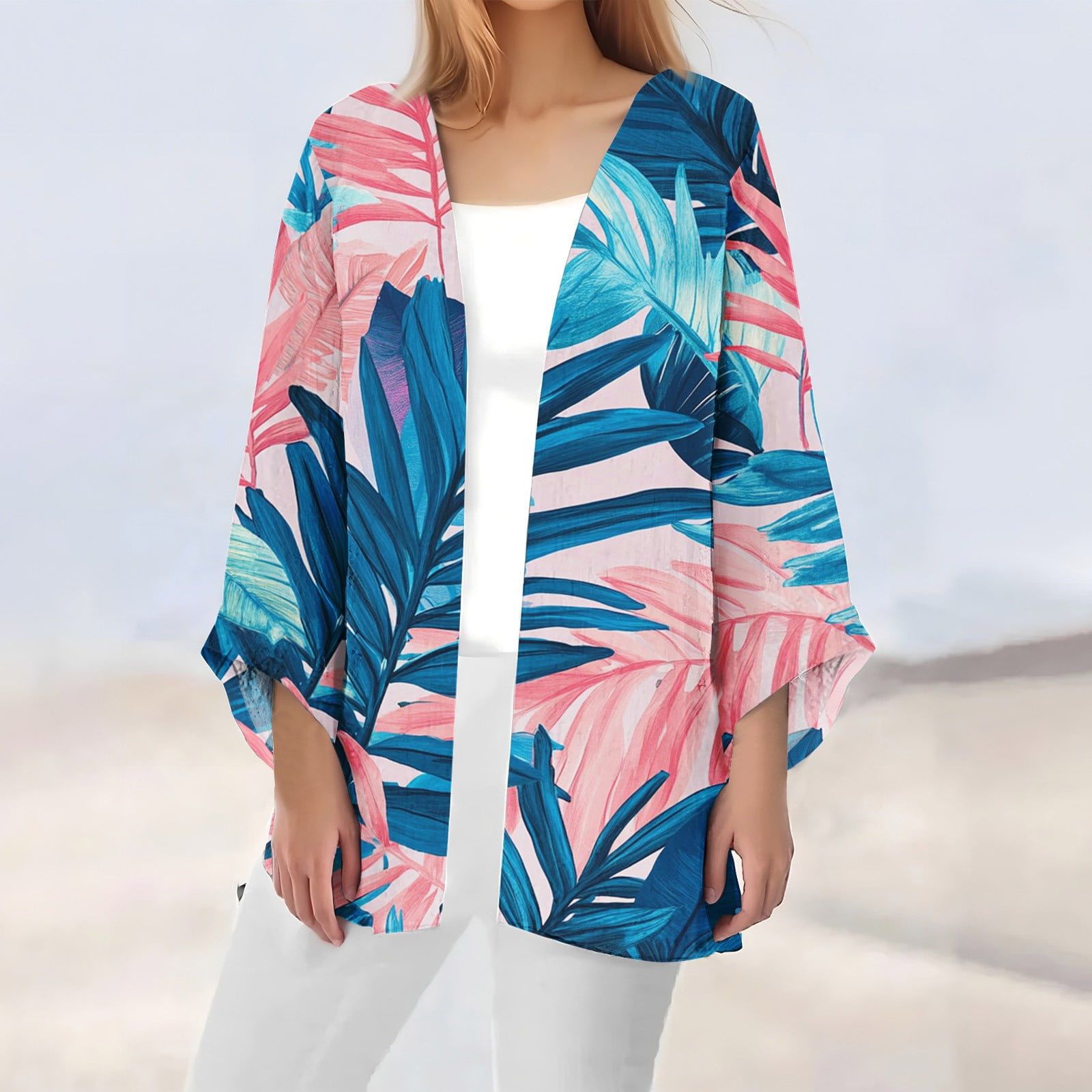 bbyeadc Pink Shrugs for Women 3/4 Sleeve Cardigans for Women ...