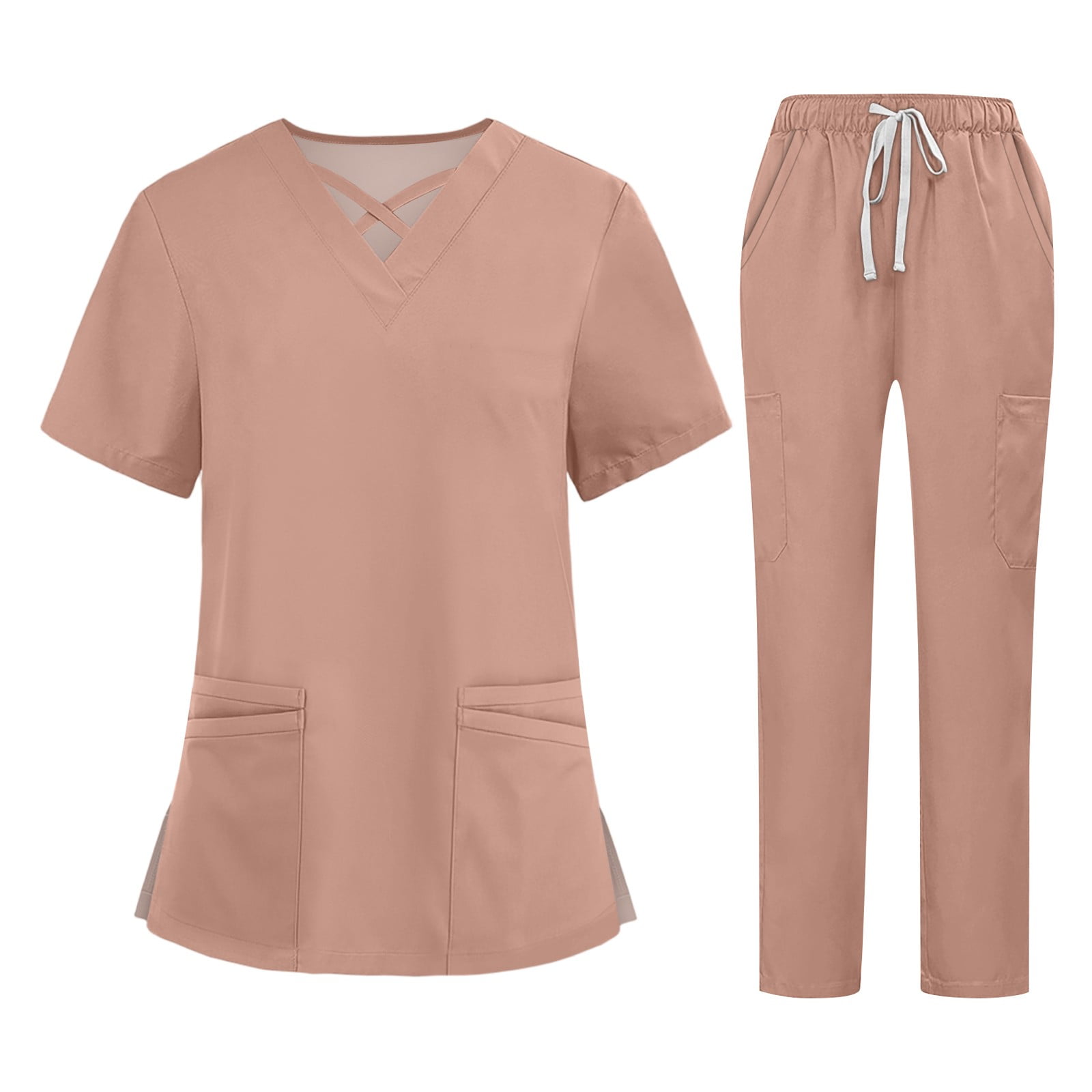 bbyeadc Scrubs for Women Set Clearance Plus Size Medical Uniforms ...