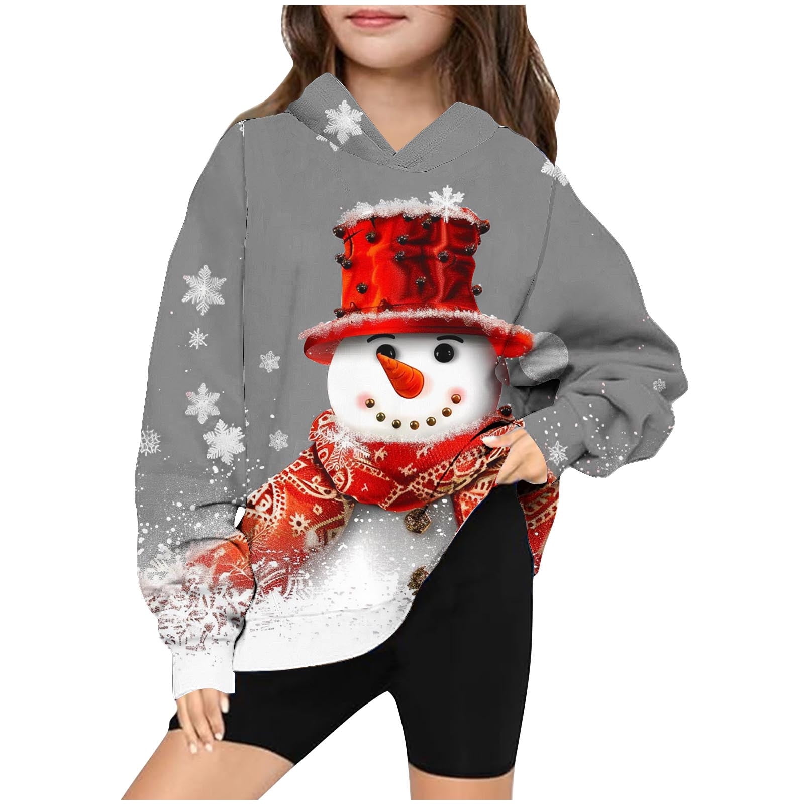 bbymog Christmas Hoodies for Girls 10-12 Long Sleeve Boys Hoodie Fall ...