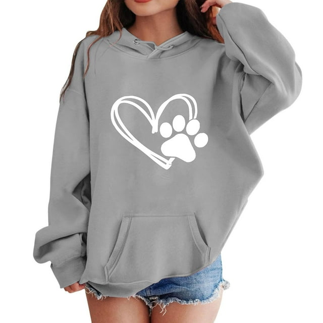 bbymog Cute Hoodies for Teens Fall Long Sleeve Casual Sweatshirt with ...