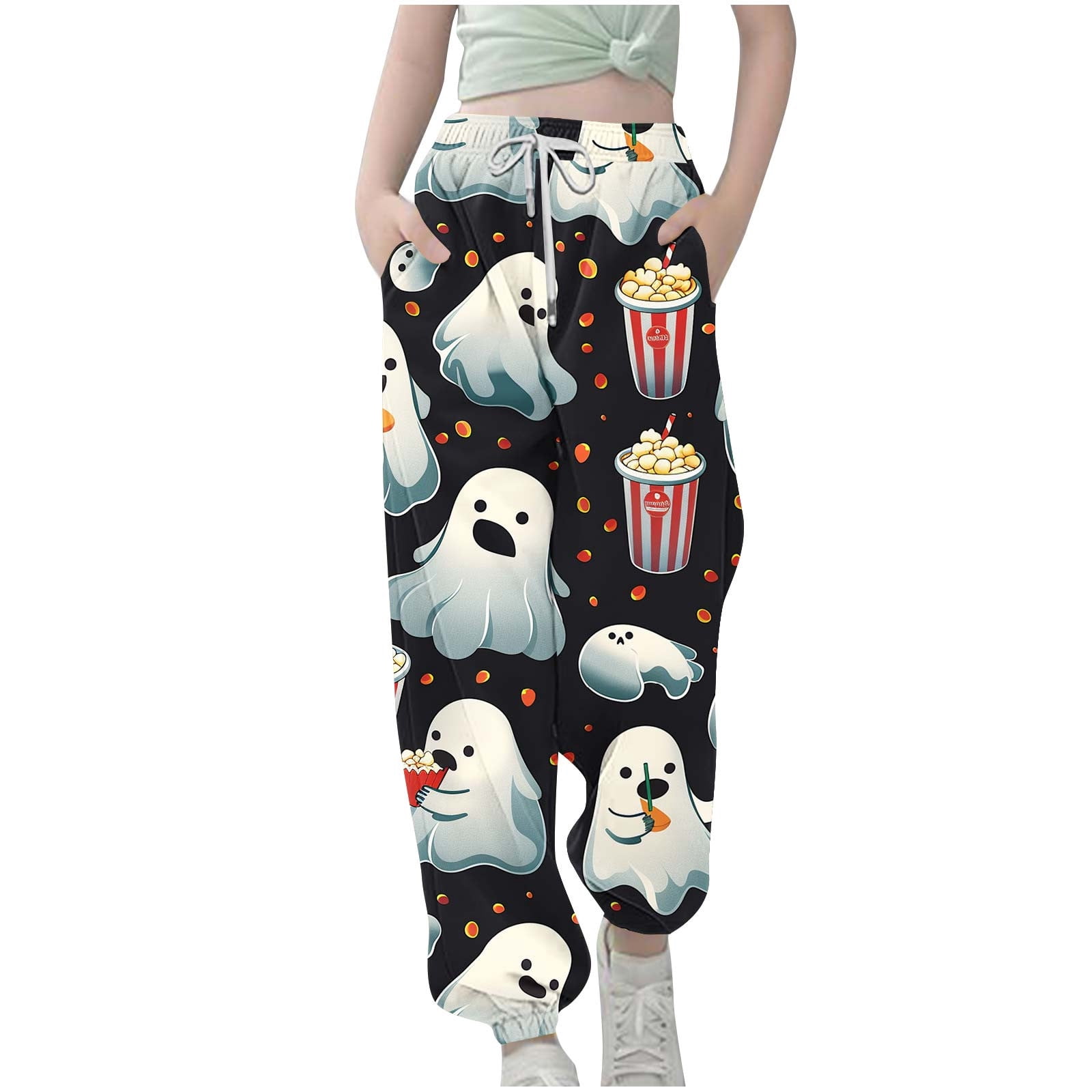 bbymog Girls' Fashion Halloween Sweatpants Casual Fashion Spooky ...