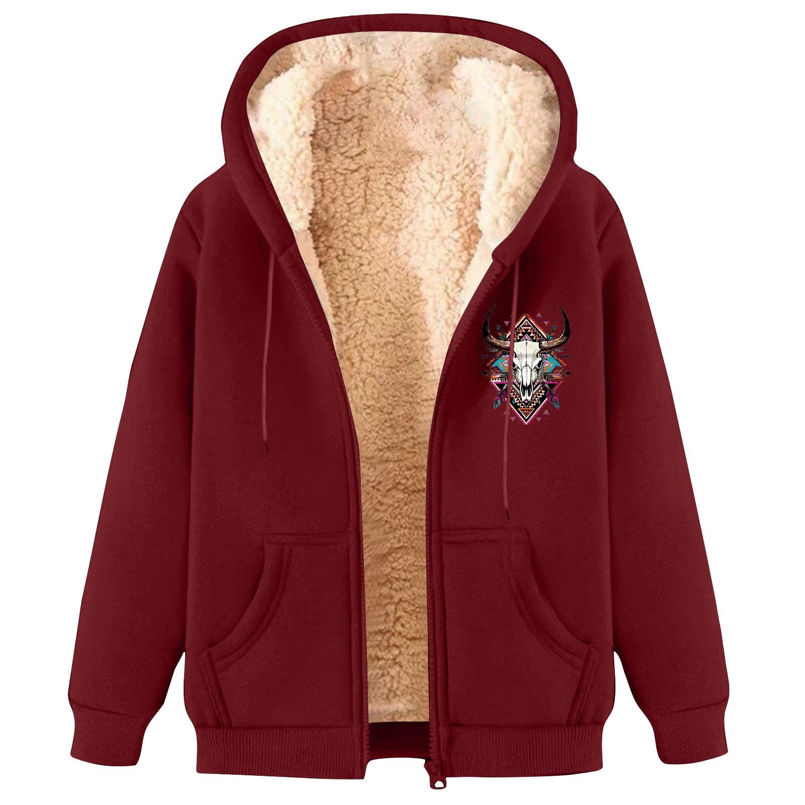 bbymog Jackets for Men Comfy Long Sleeve Zip Up Hoodied Solid Color ...