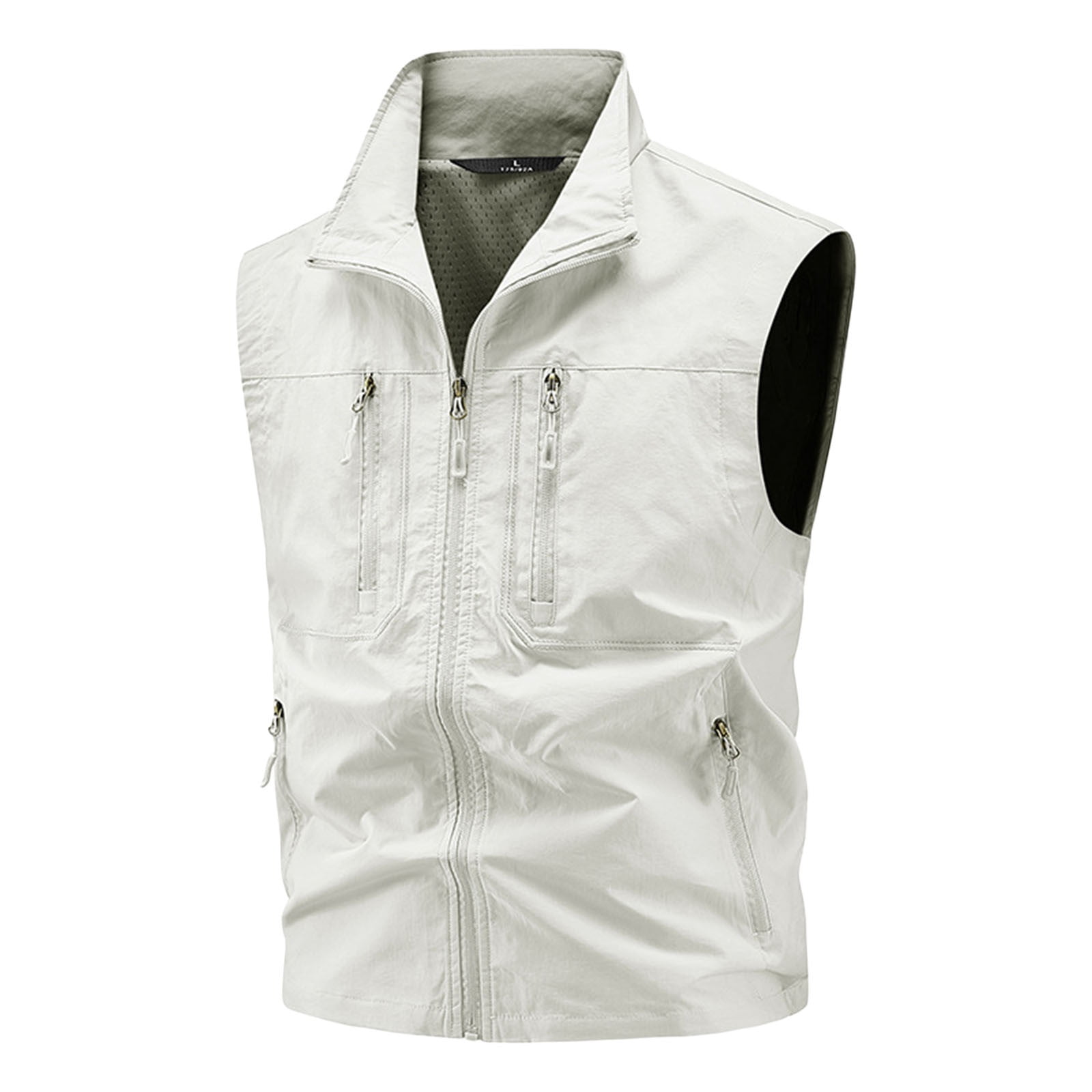bbymog Jackets for Men Lightweight Golf Vest Outerwear with Pockets ...