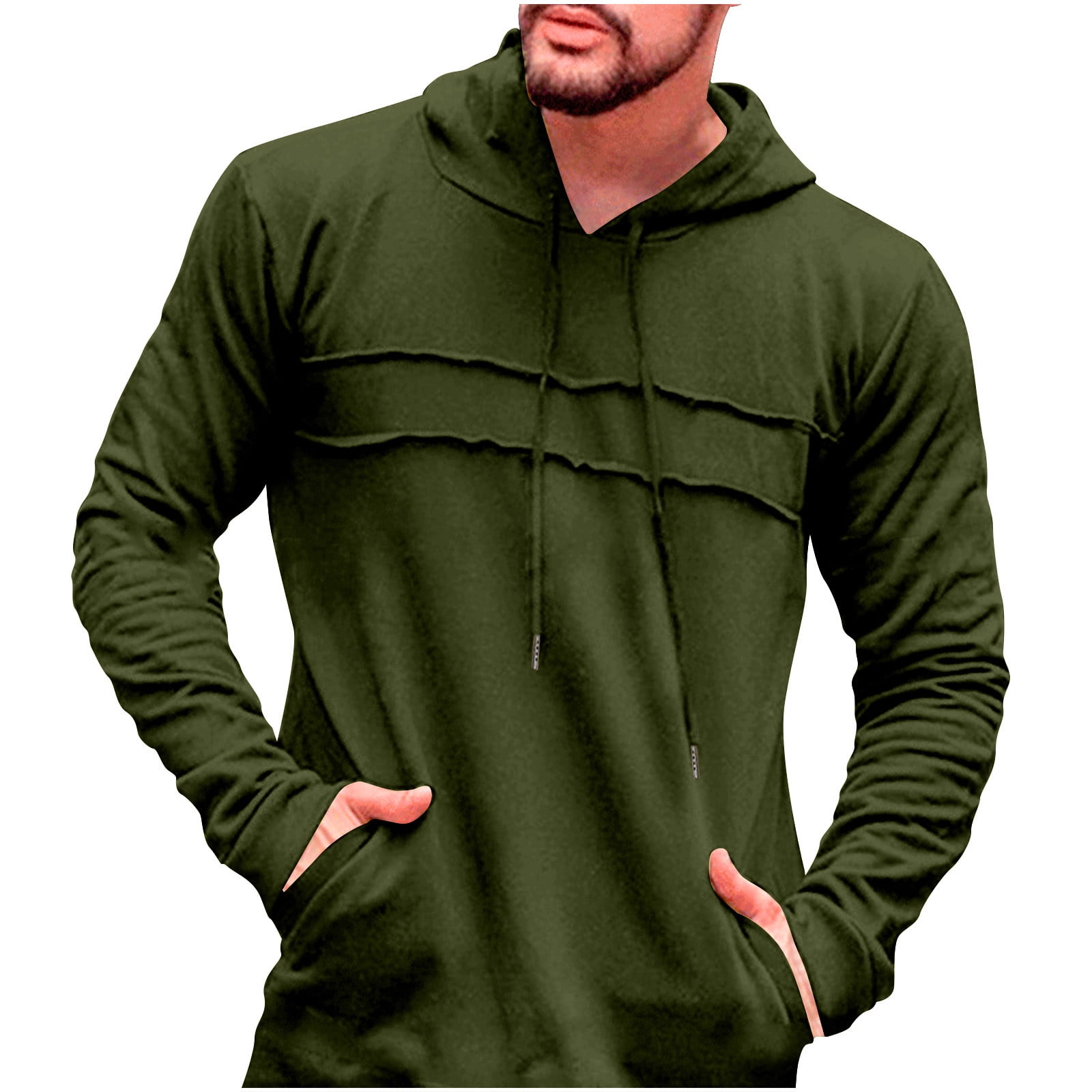 bbymog Lightweight Hoodie Men Oversized Hooded Sweatshirts Fall Winter ...
