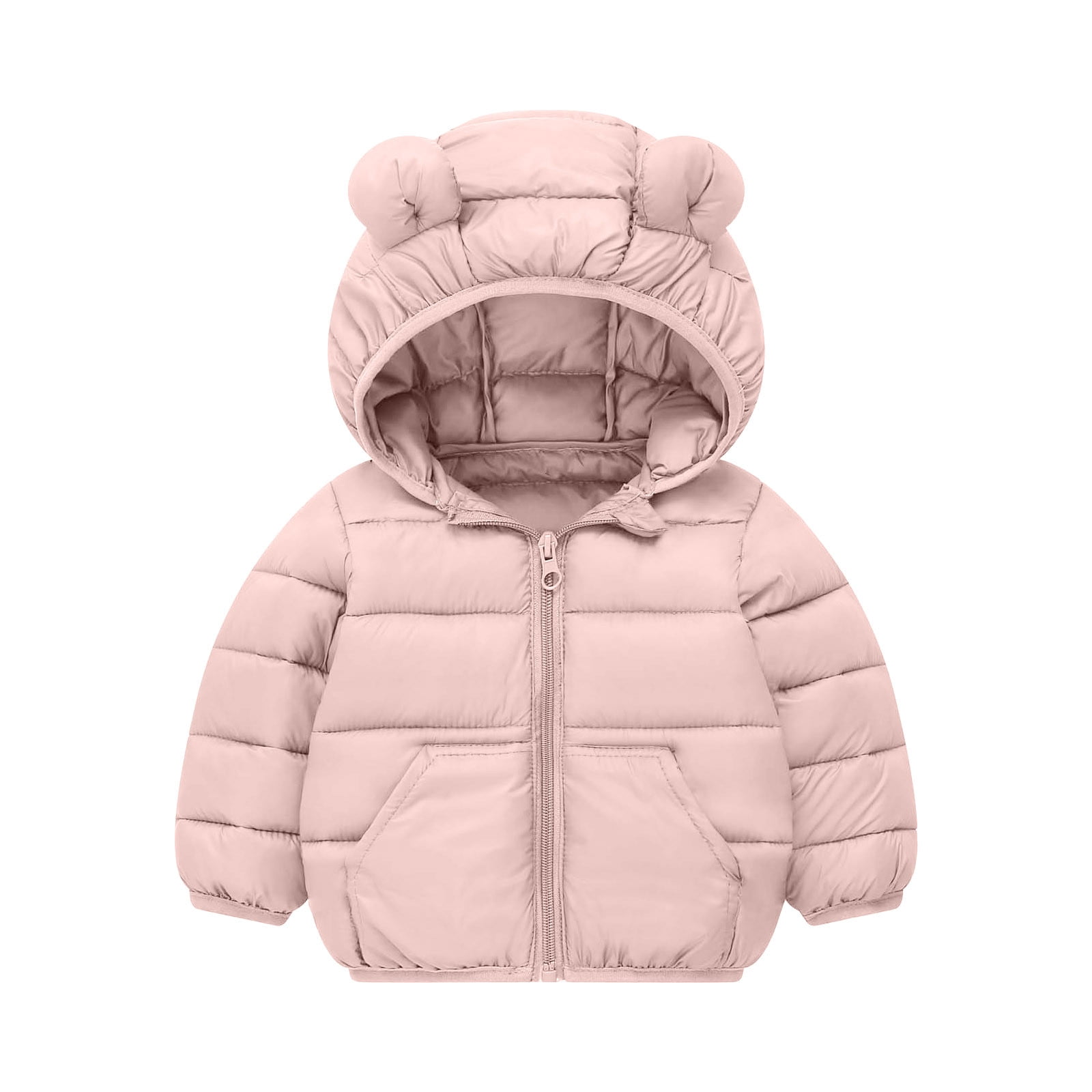 bbymog Winter Jackets for Girls Warm Fleece Bear Ears Puffer Jacket ...