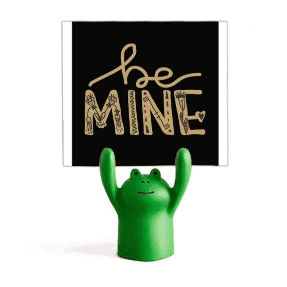 be mine quote handwrite Memo Holder Cartoon Animal Frog Stand ...