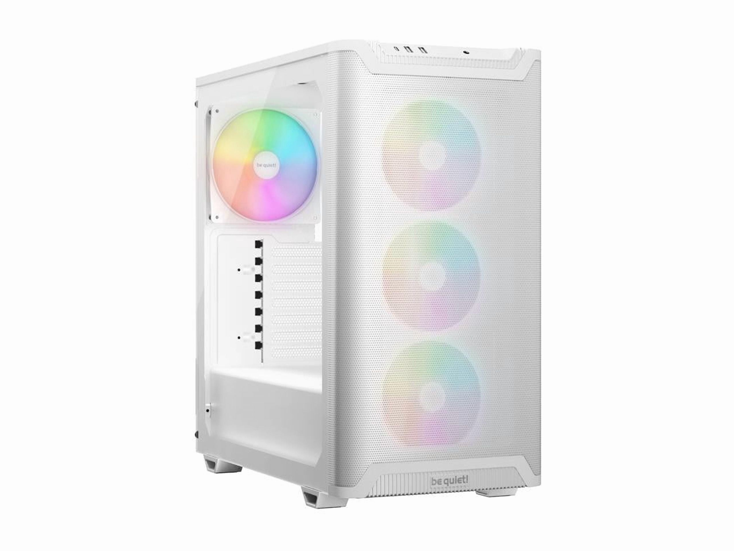 be quiet! Pure base 501 LX BGW79 White ABS / Steel / Tempered Glass ...