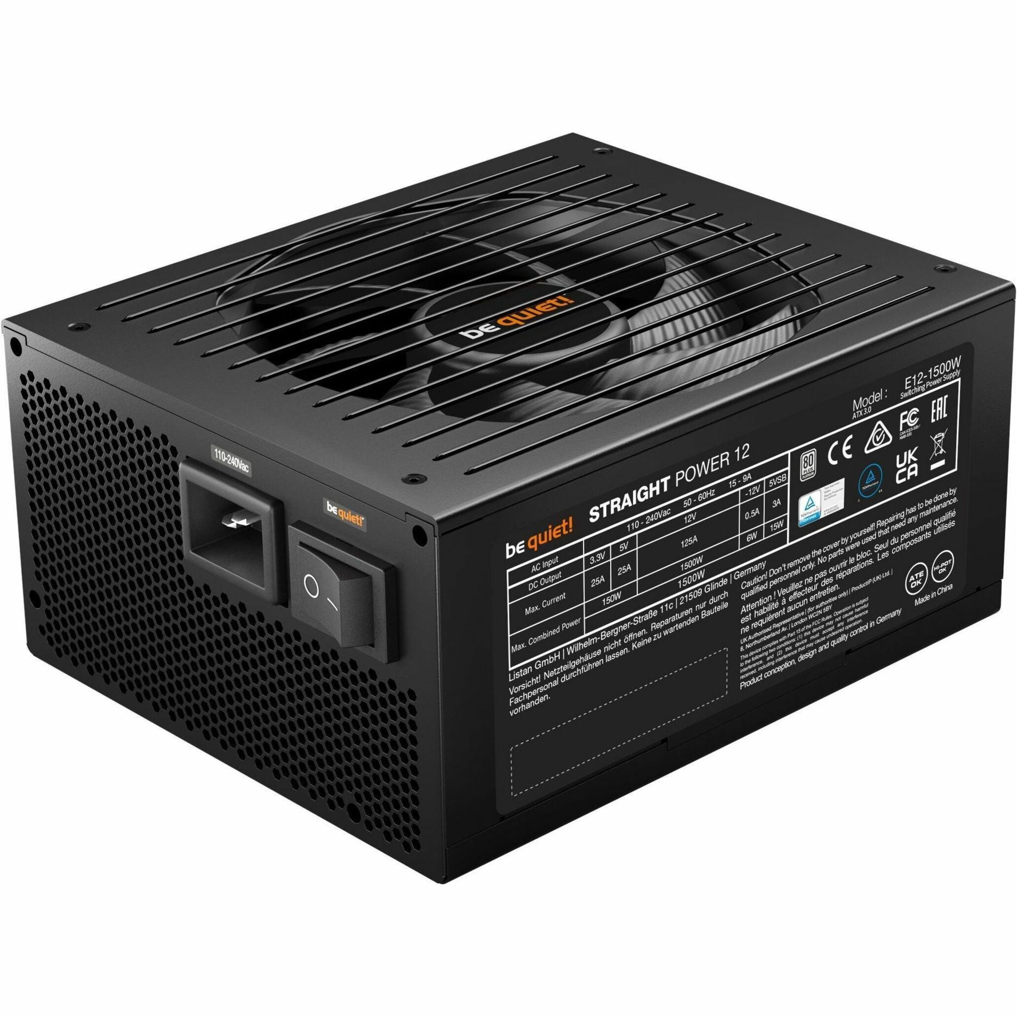 be quiet! STRAIGHT POWER 12 1500W Power Supply - Walmart Business Supplies