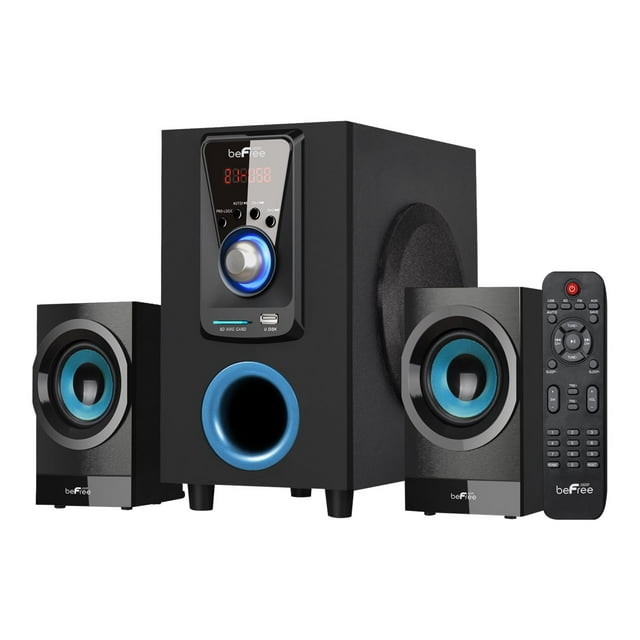 beFree Sound 2.1 Channel Surround Sound Bluetooth Speaker System ...