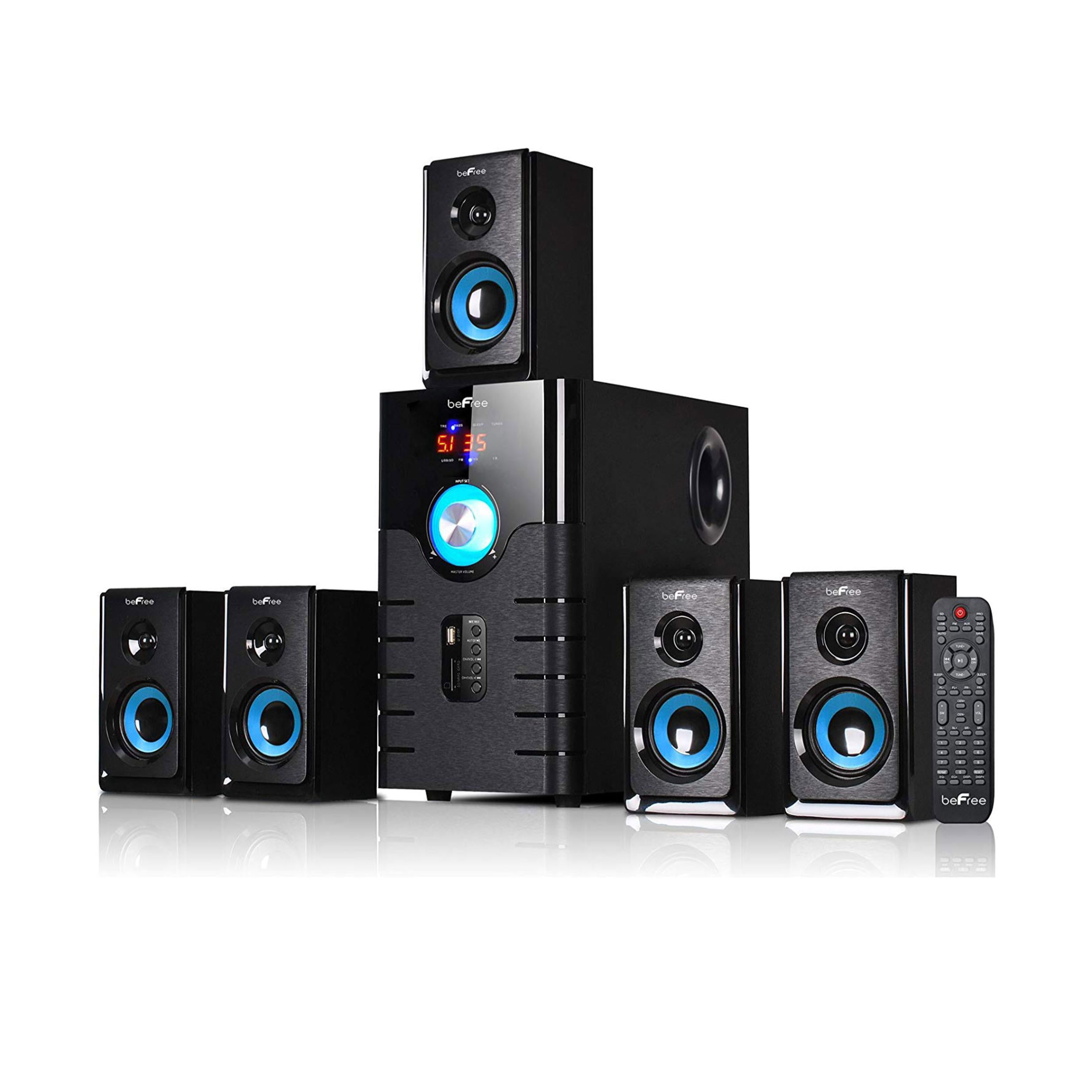 beFree Sound 5.1 Channel Bluetooth Surround Sound Speaker System in ...