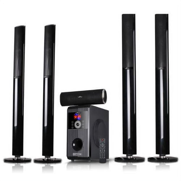 beFree Sound BFS-910 5.1 Channel Surround Sound Bluetooth Stand Speaker ...