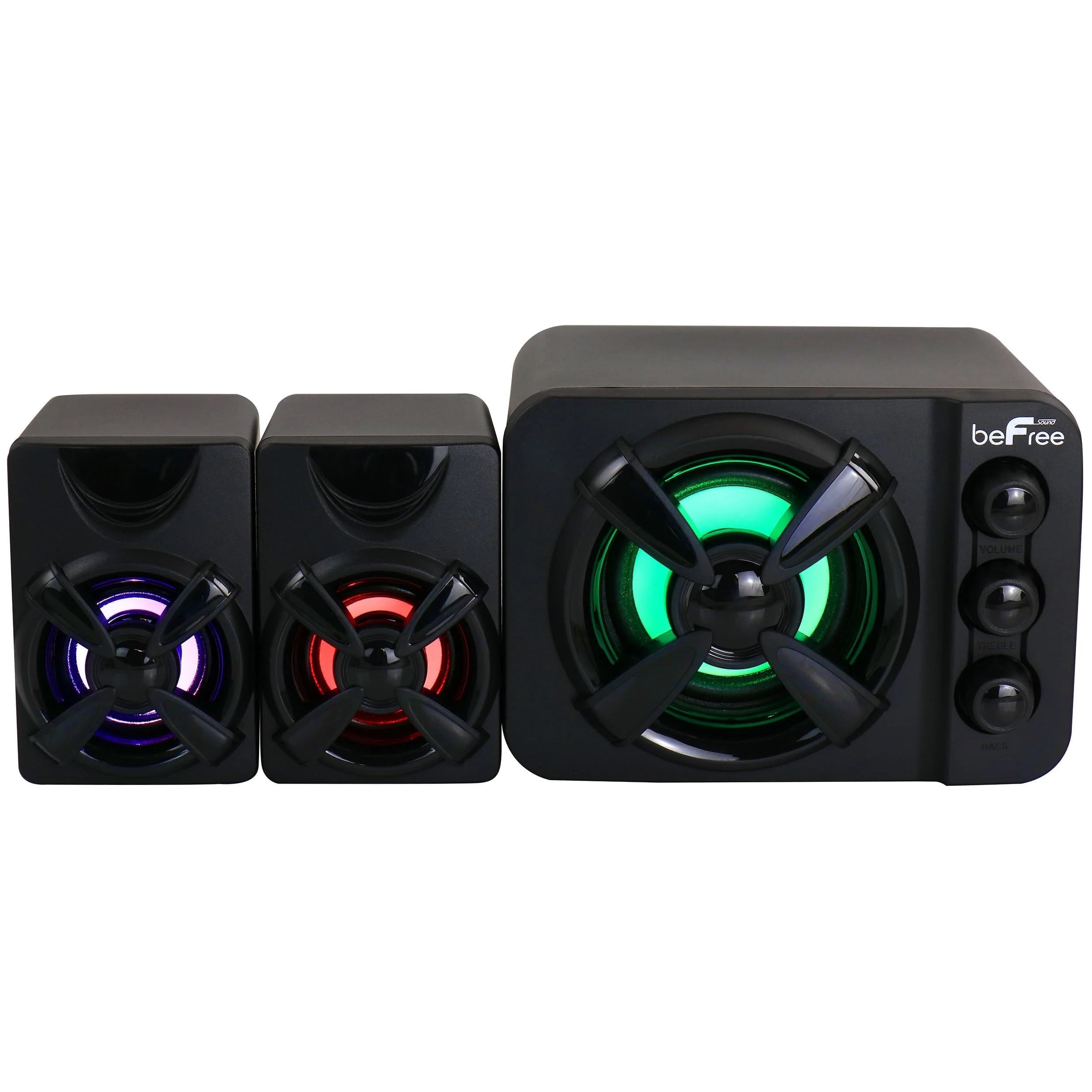 beFree Sound Color LED 2.1 Gaming Speaker System - Walmart.com