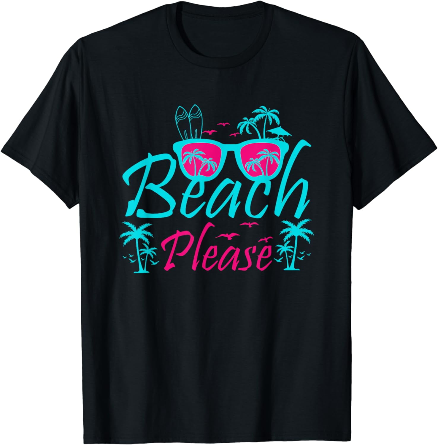 beach please for a beach vacation trip summer T-Shirt - Walmart.com