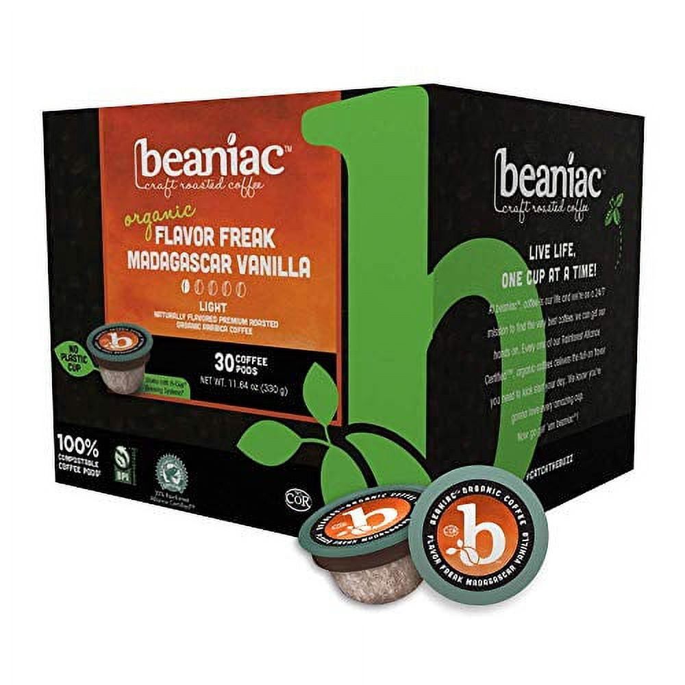 beaniac Flavor Freak Madagascar Vanilla | Flavored Light Roast, Single ...