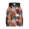 bear family Backpack with 15 Inch Laptop Compartment,Water-Resistant ...