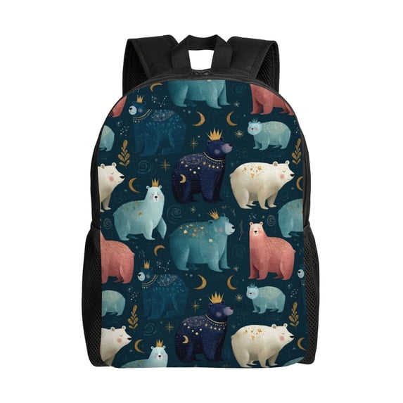 bear family Backpack with 15 Inch Laptop Compartment,Water-Resistant ...