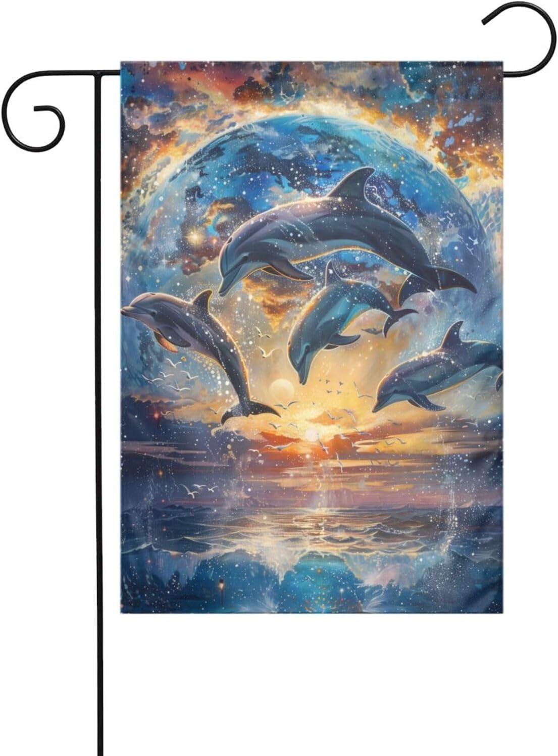 beautiful dolphins Garden Flags Double Sided,Garden Flags for All ...