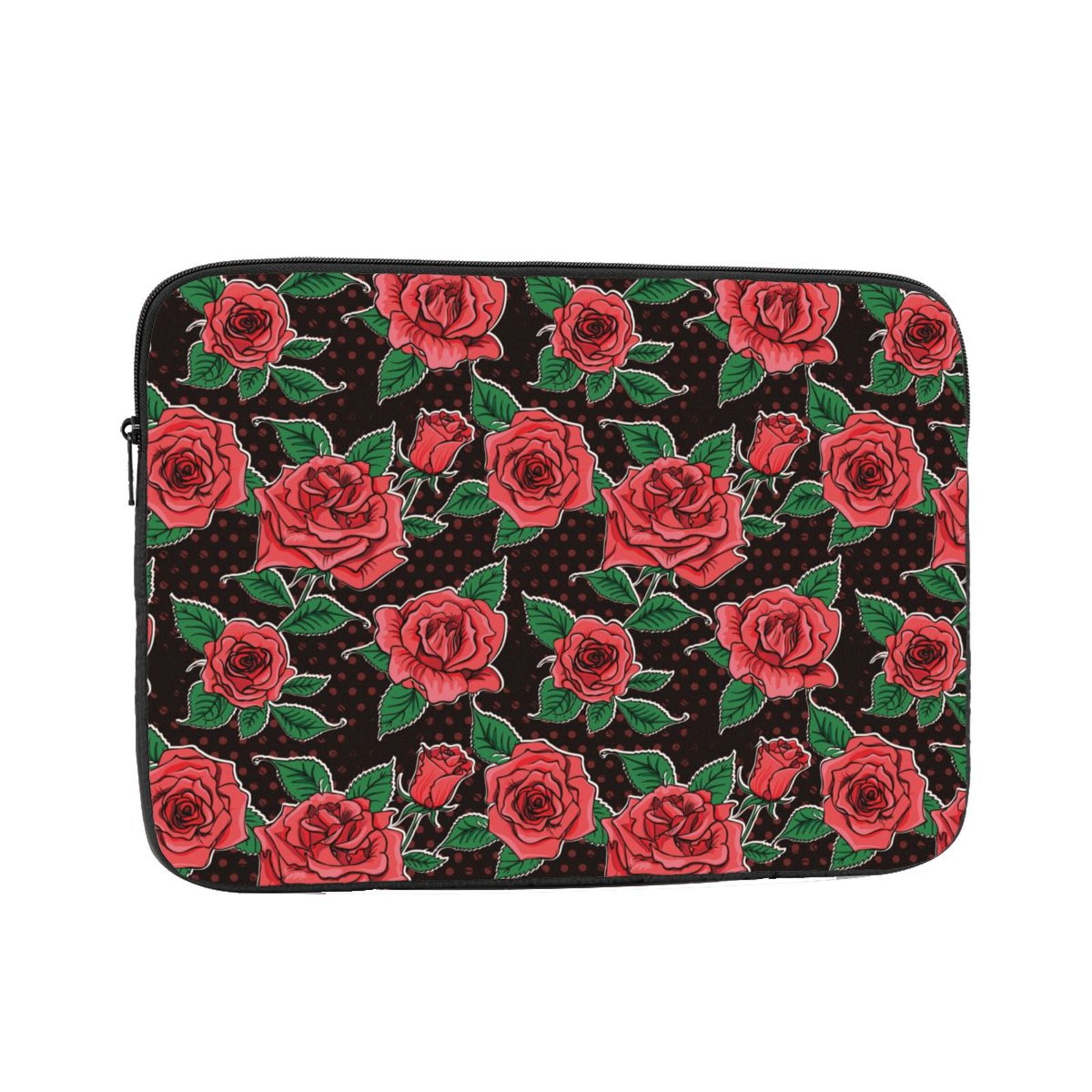beautiful vintage roses floral 15 inch Portable Laptop Sleeve ...