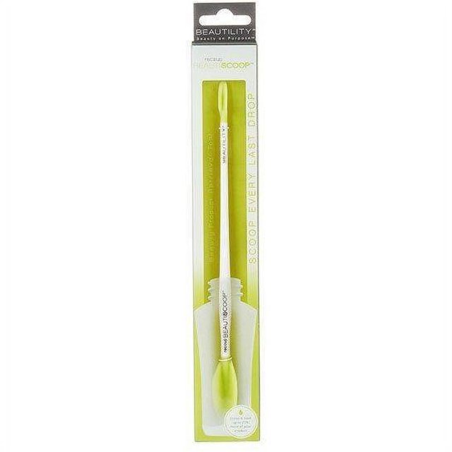 beautiscoop crisp white/green single dual-scoop beauty tool - Walmart.com