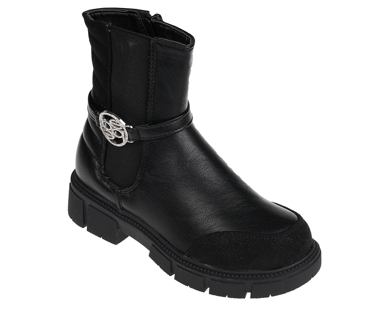 bebe Comfortable Western Riding Boots for Big Girls, Black (Size 4 ...