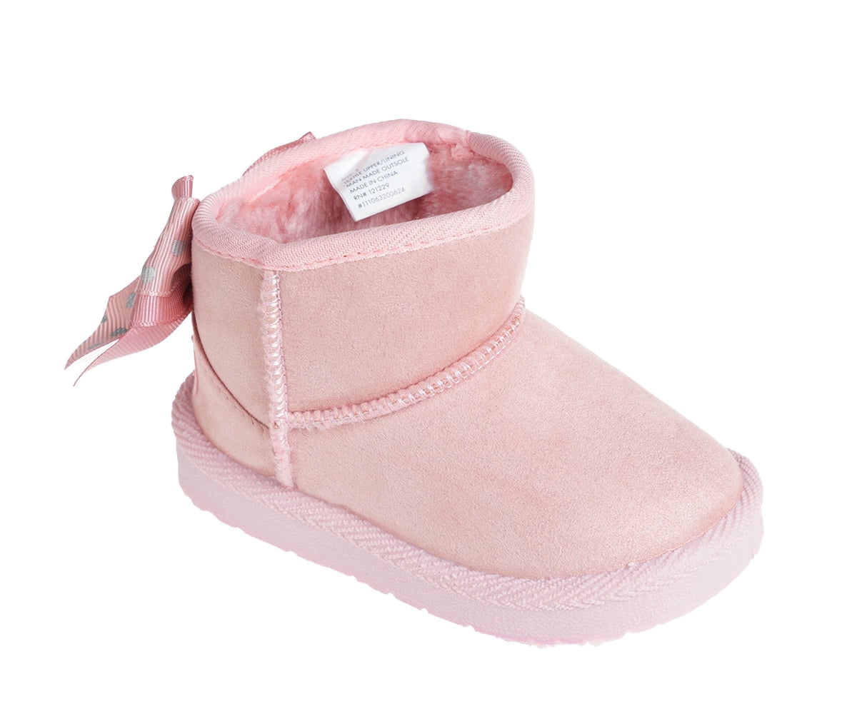 bebe Girl's Toddler Lightweight Winter Boot with Slanted Top Line and ...