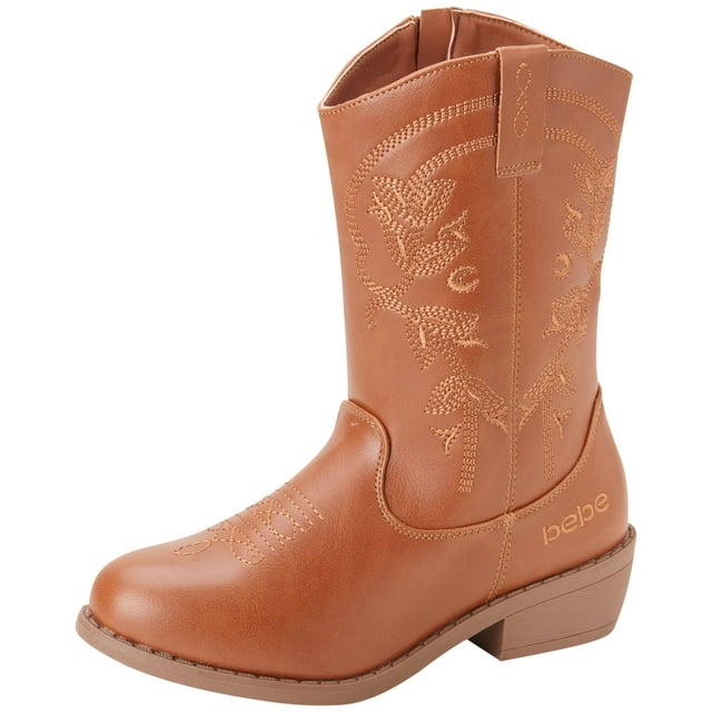 bebe Girls' Cowgirl Boots - Classic Western Cowboy Boots for Girls with ...