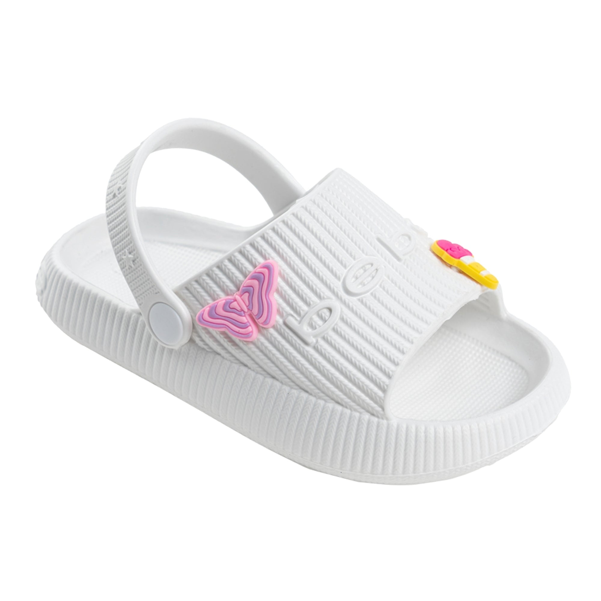 bebe Girls' Sandals - Comfortable Slides for Kids, Slip on Shoes and ...