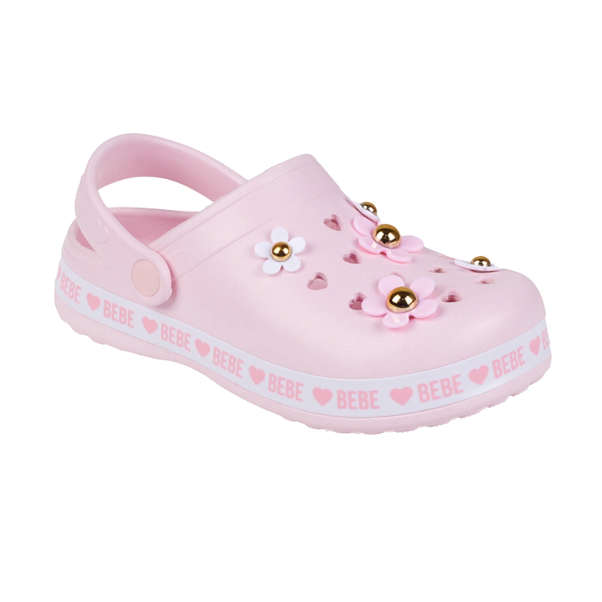 bebe Girls EVA Clogs – Lightweight Slip-On Shoes with Charms for Kids ...