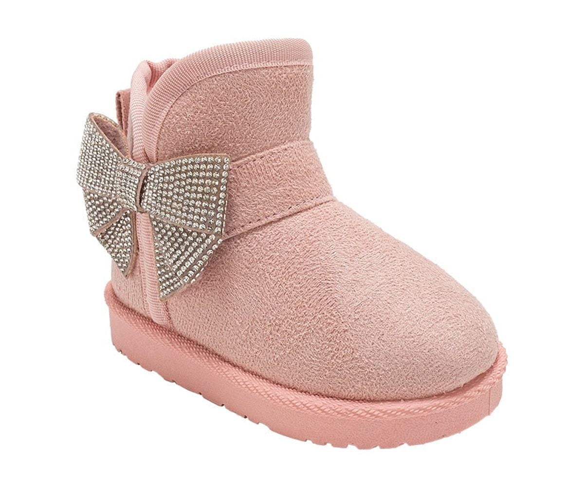 bebe Toddler Girl's Winter Boots – Cozy Microsuede Boots with ...