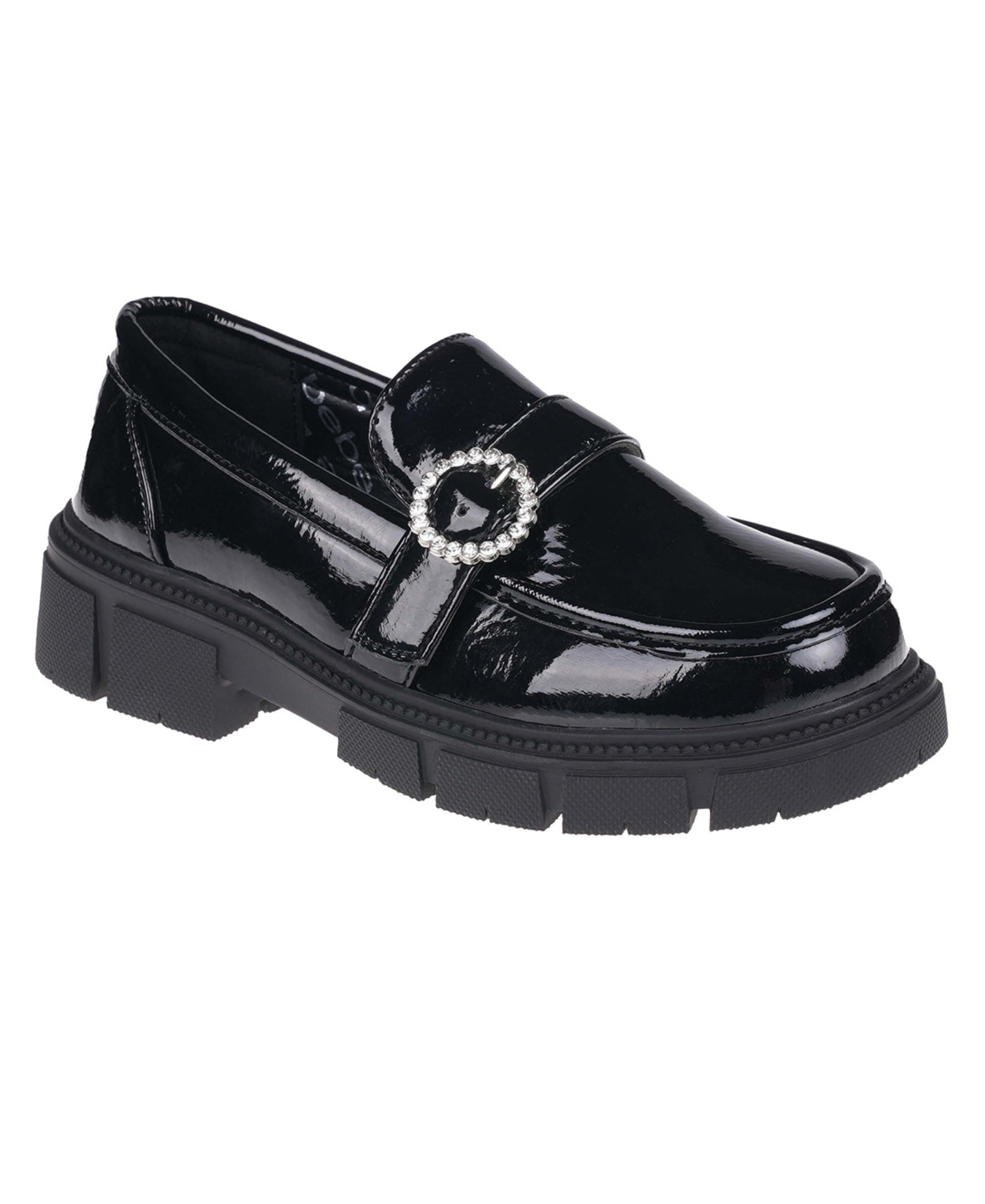 bebe Trendy Shoes Slip-on Mary Jane Loafers for Big Girls, Size 3 ...