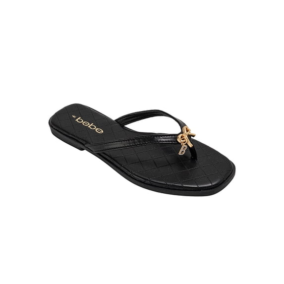 bebe Women’s Flat Sandals – Cute Summer Sandals for Women, Stylish ...