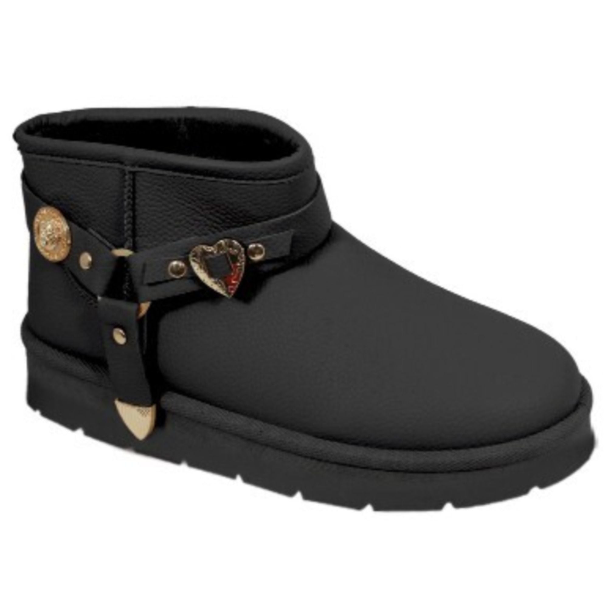 bebe Women's Winter Boots – Warm Faux Fur Lined Slip-On Booties, Cozy ...