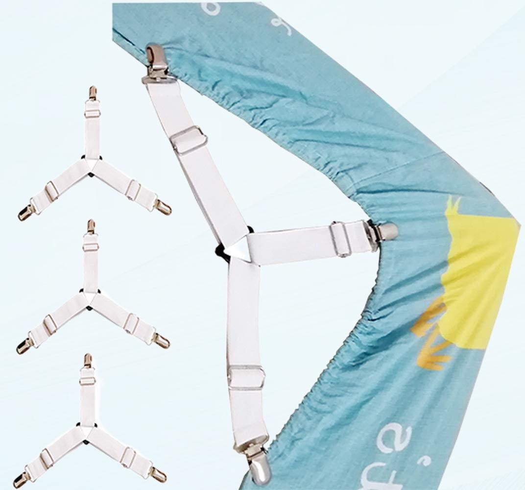 bed sheet holder, adjustable fastener suspenders gripper, triangle and ...