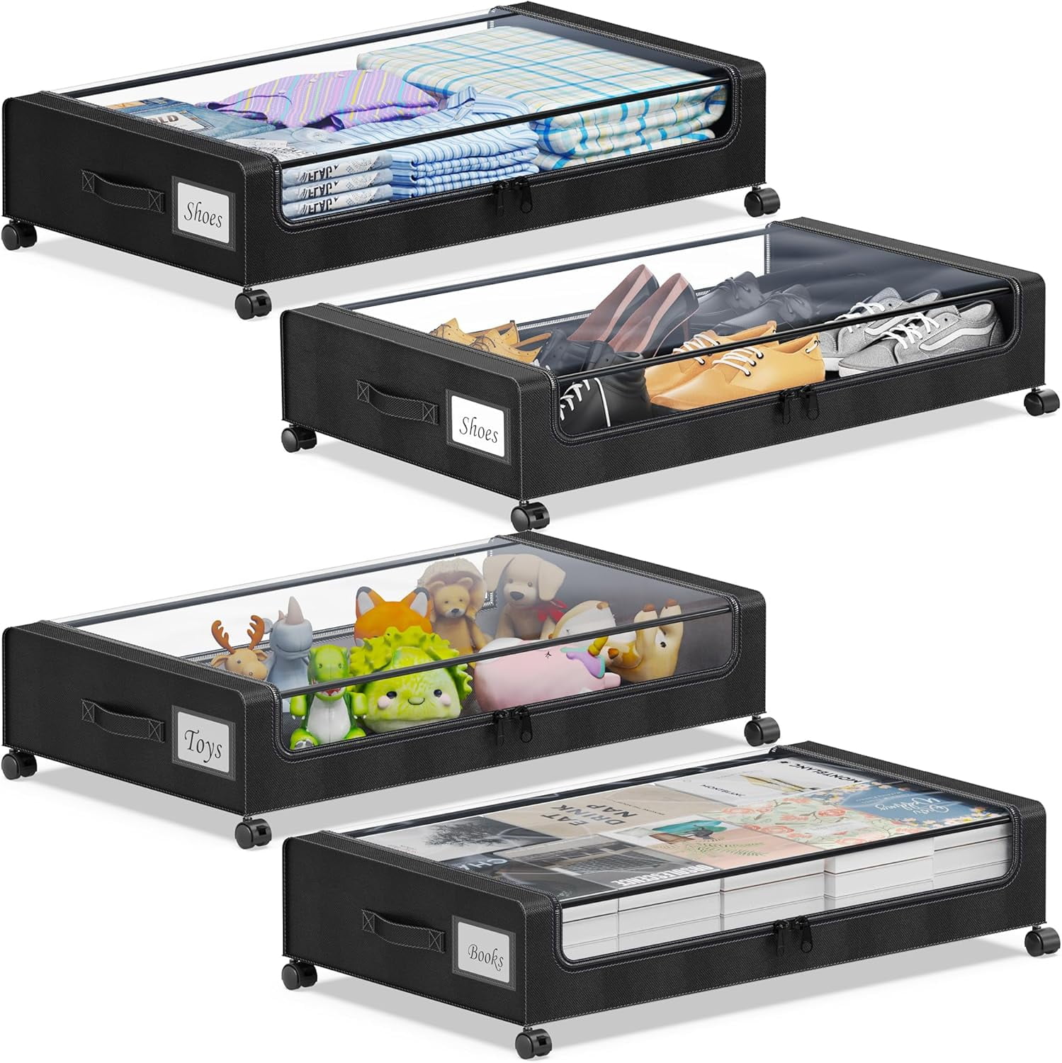 Under bed storage boxes with wheels, under bed storage boxes with ...