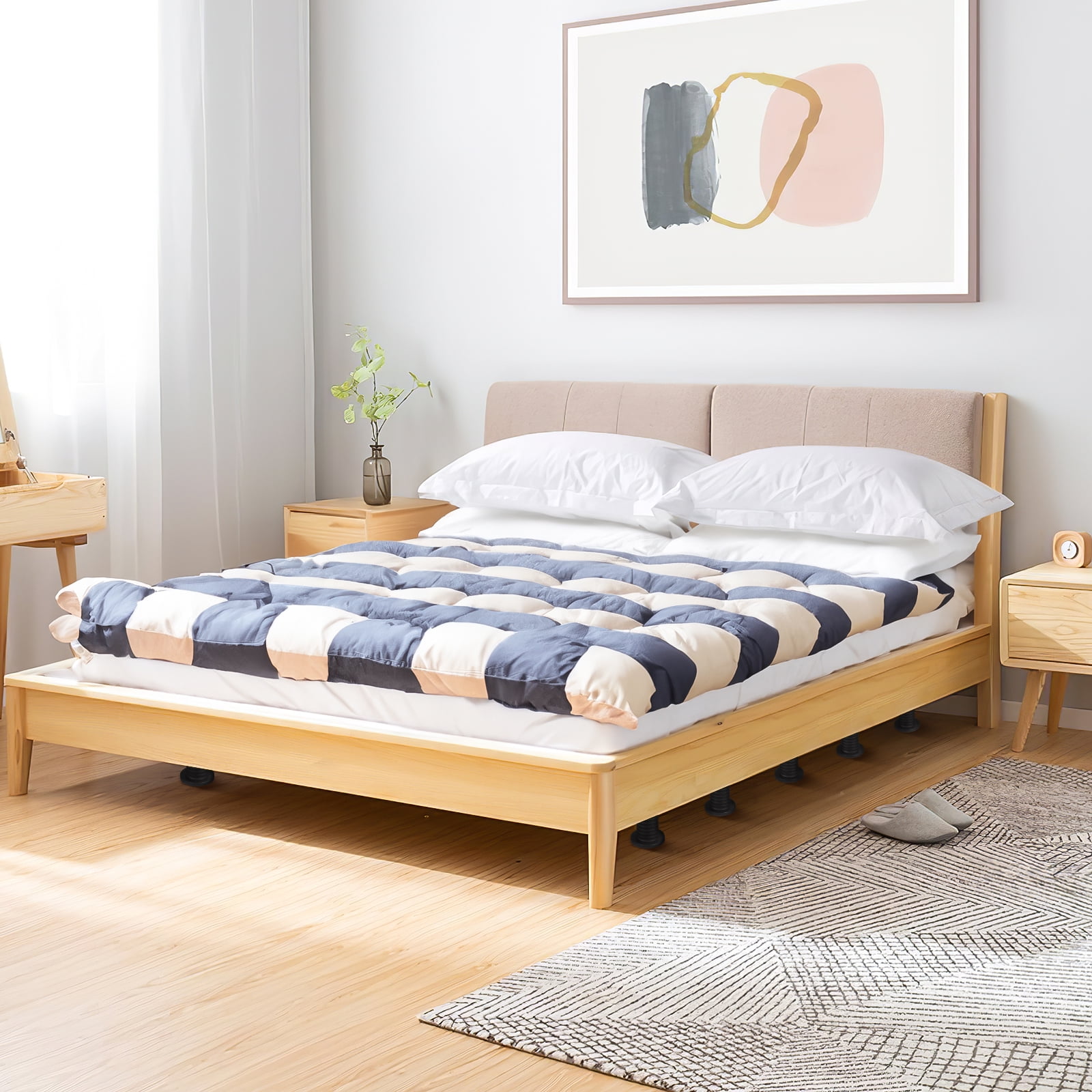 bed support legs Adjustable King Bed Frame Support Legs Metal Furniture ...