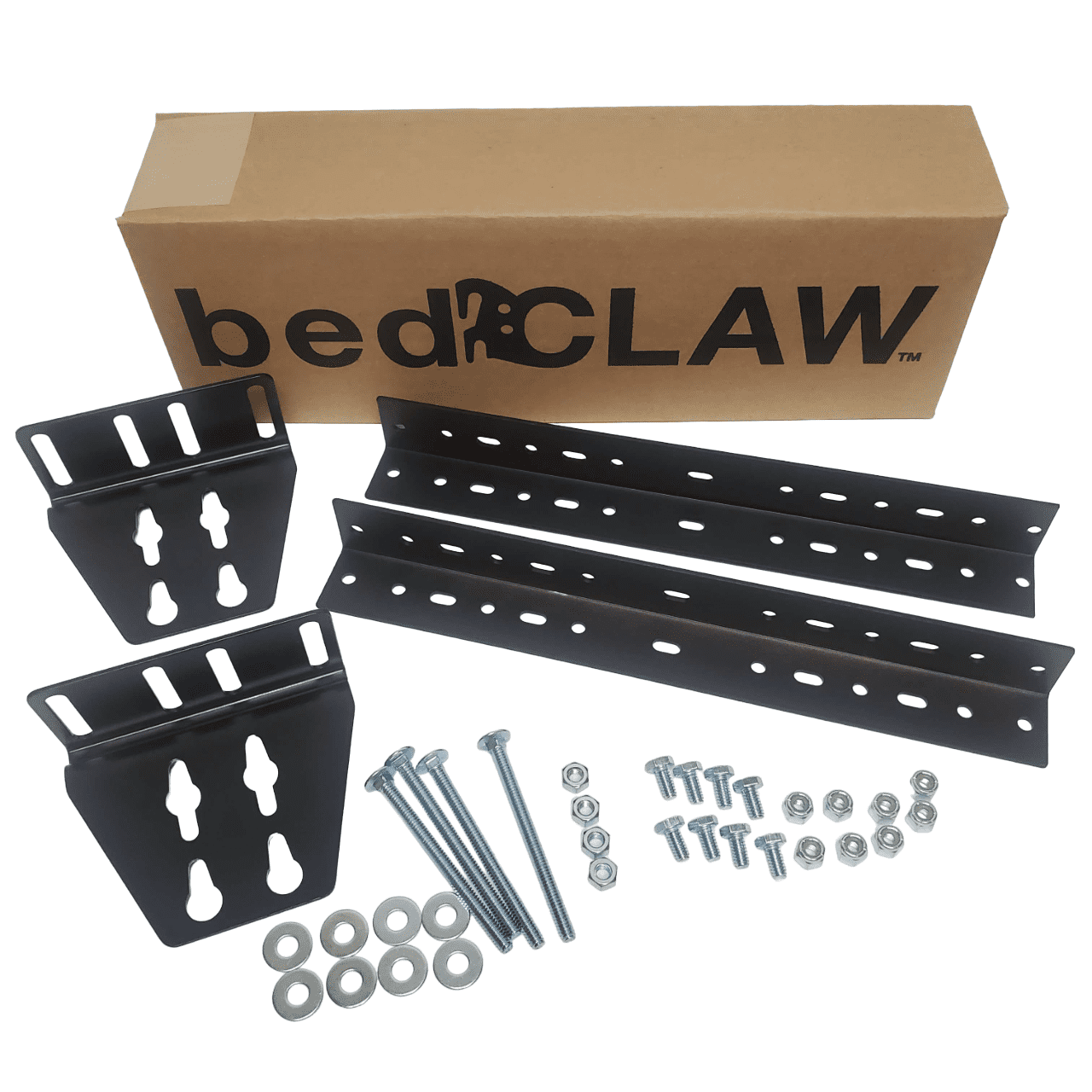 bedCLAW Footboard Attachment Kit with Rail Extension and Combo Hardware ...