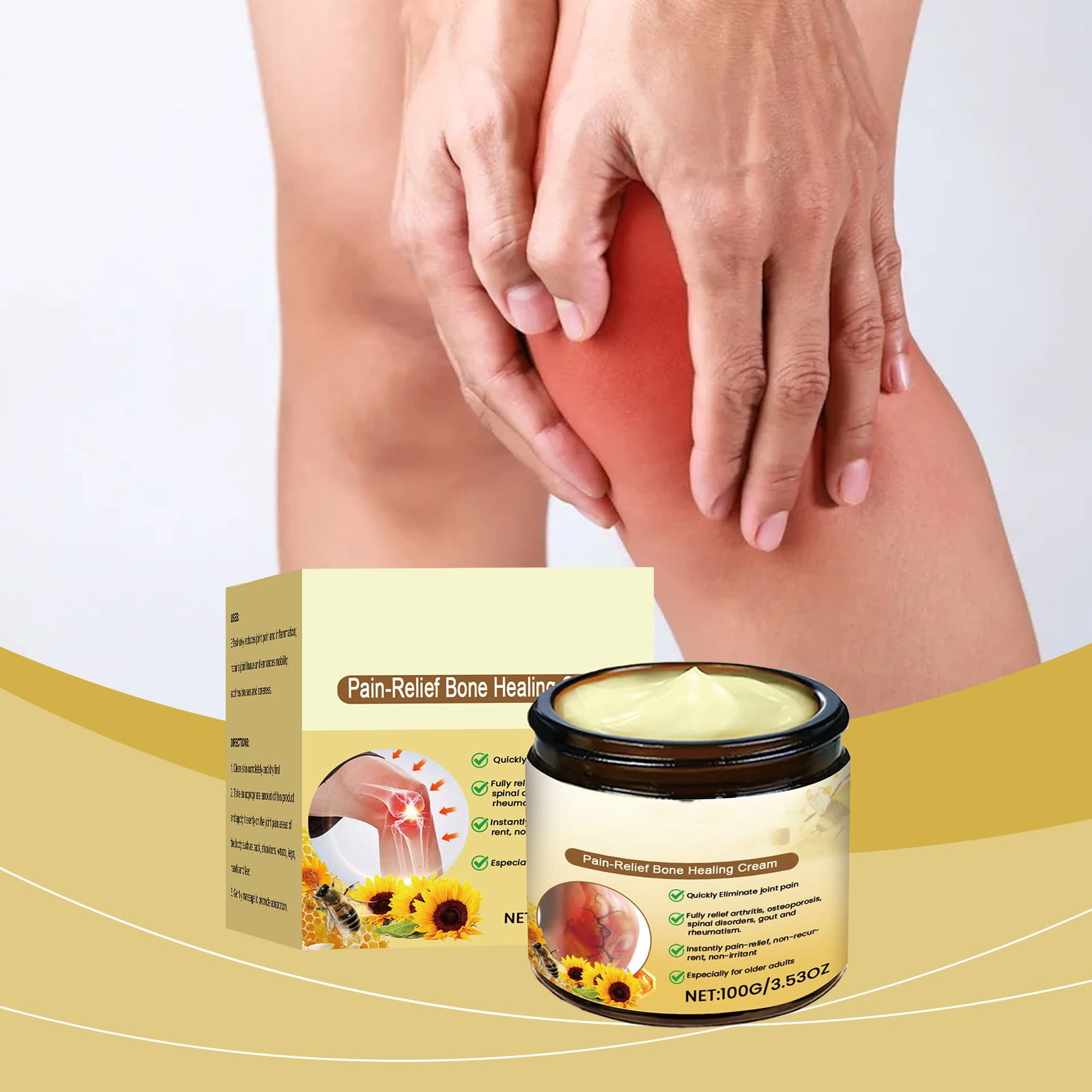 bee Care cream Joint Relief Cream Soothes Joint Muscles And Boosts ...