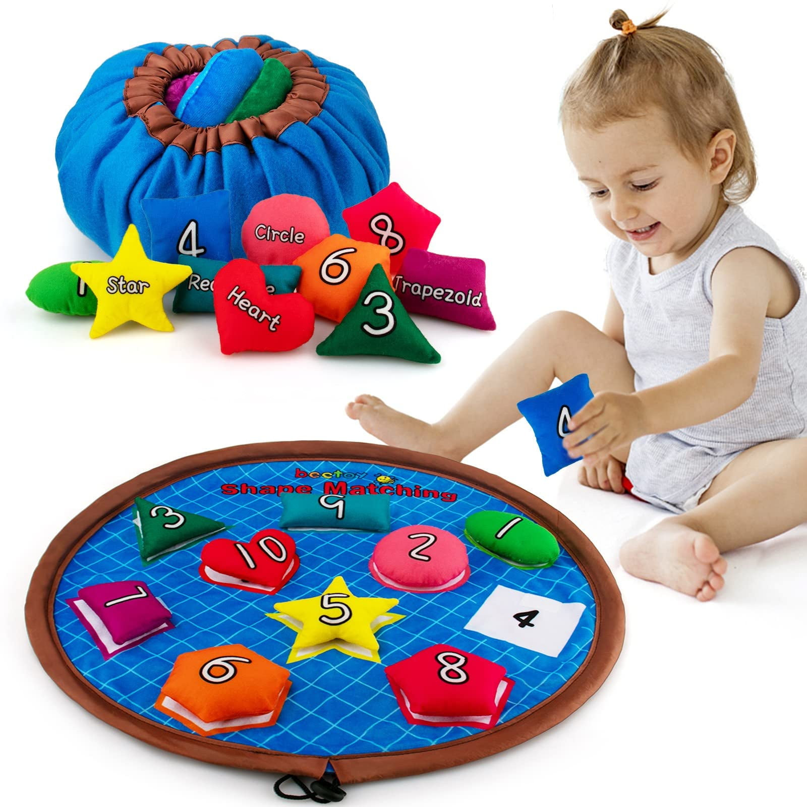 beetoy Shapes Bean Bags MSF2 Matching Game - Toddler Preschool ...