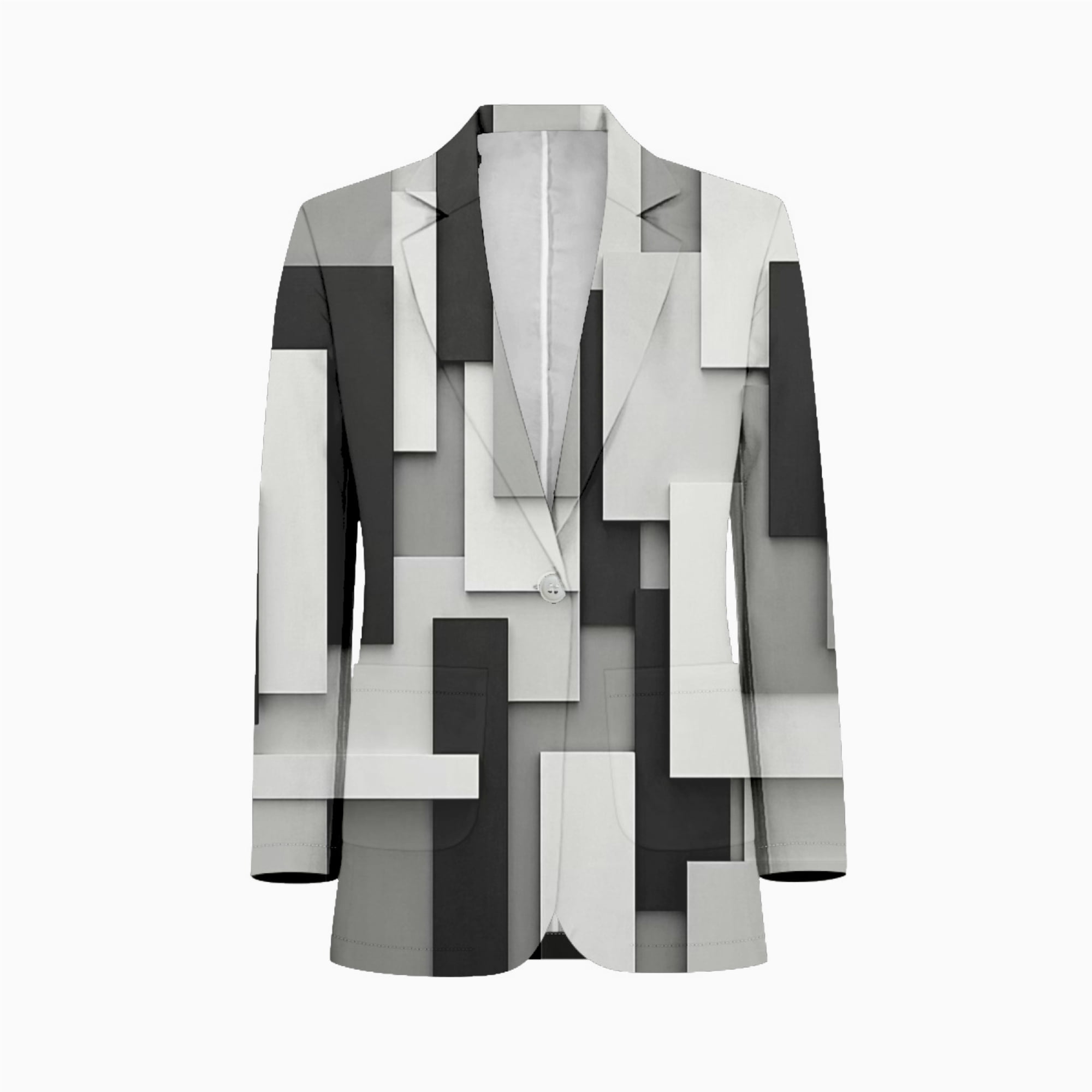 beige and black squares Customized Men's Suits full man Shawl Collar ...