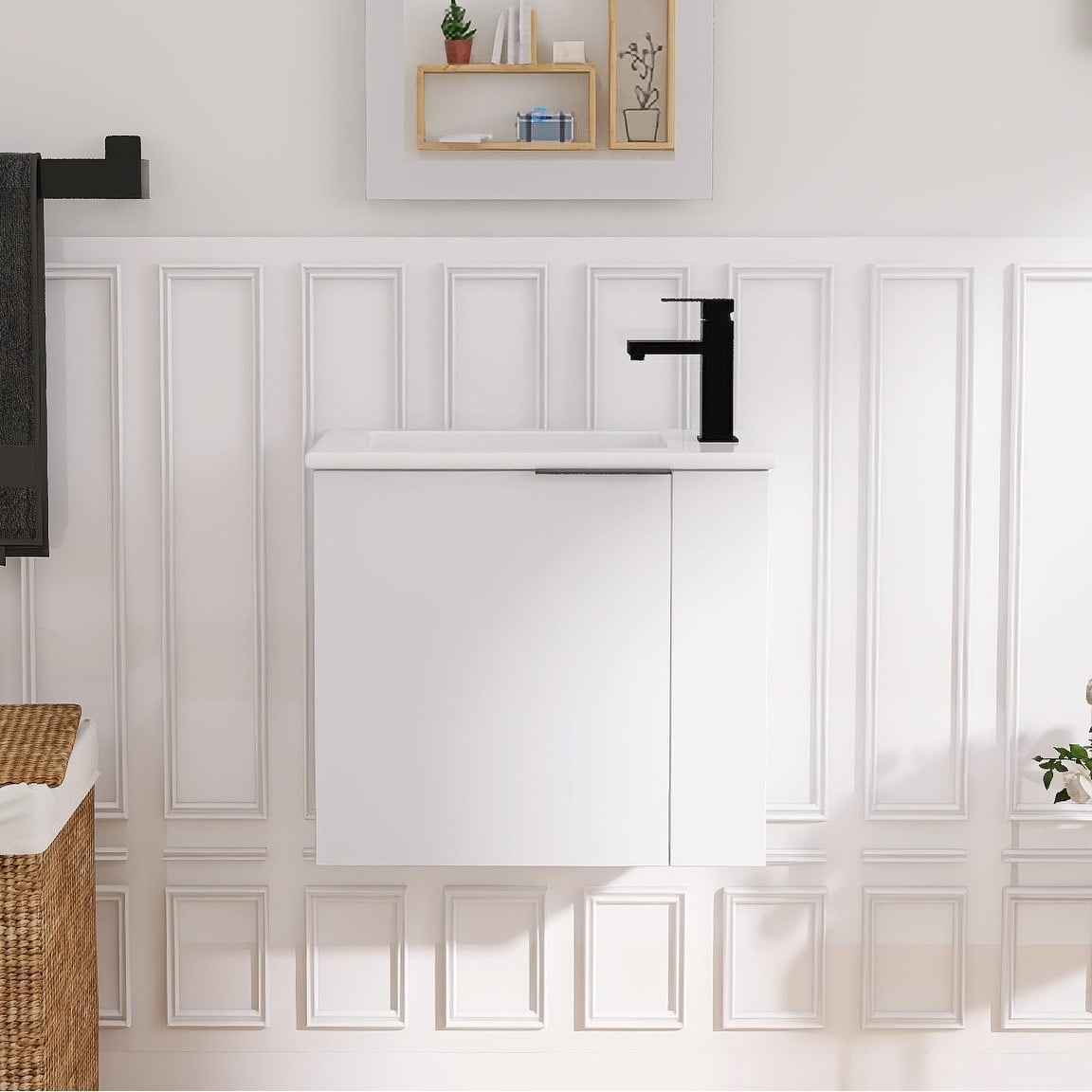 beingnext 22" Mini Bathroom Vanity with Sink for Small Bathroom ...