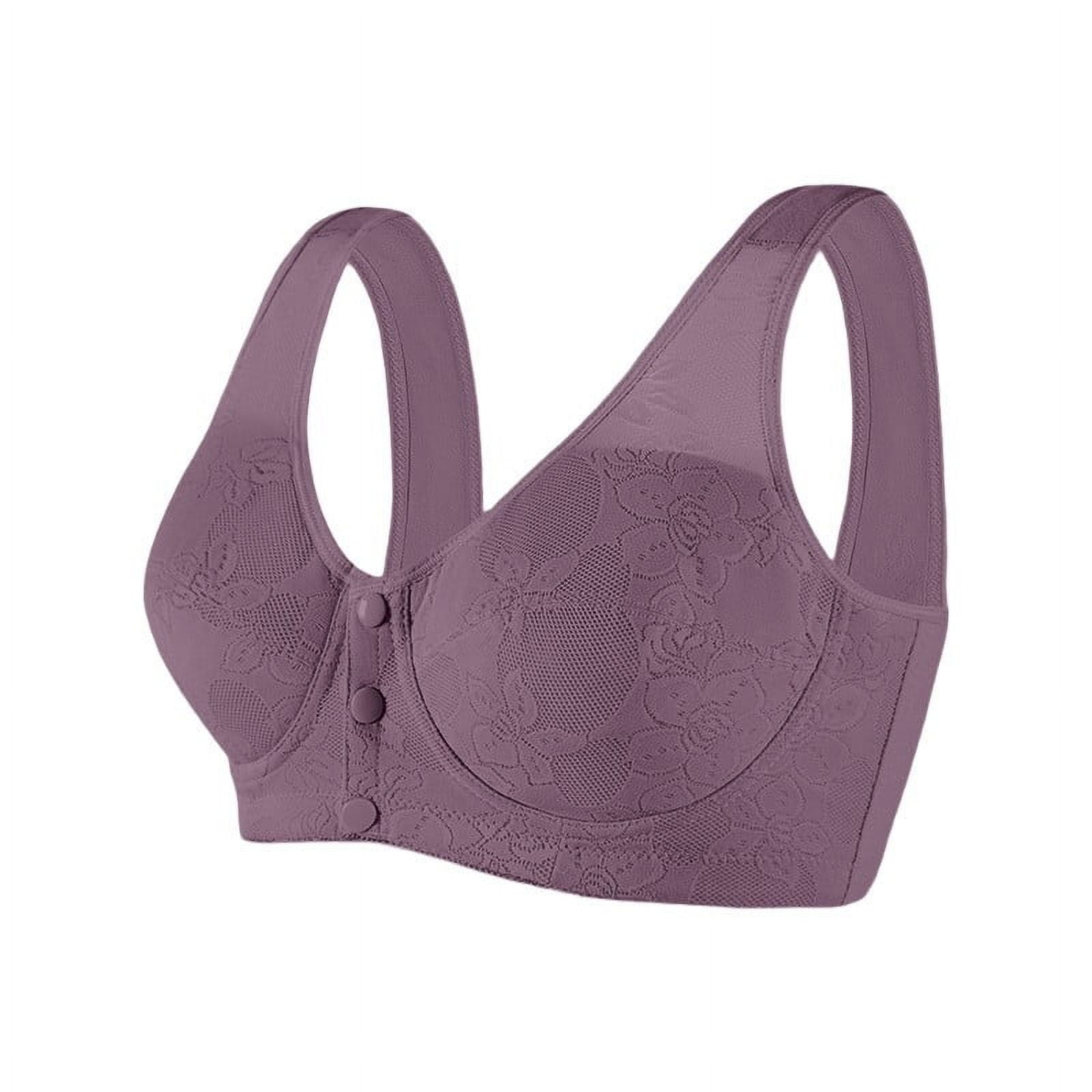 beishanbush Clearance Items Bra Under $10 Women's Button Snap Front ...