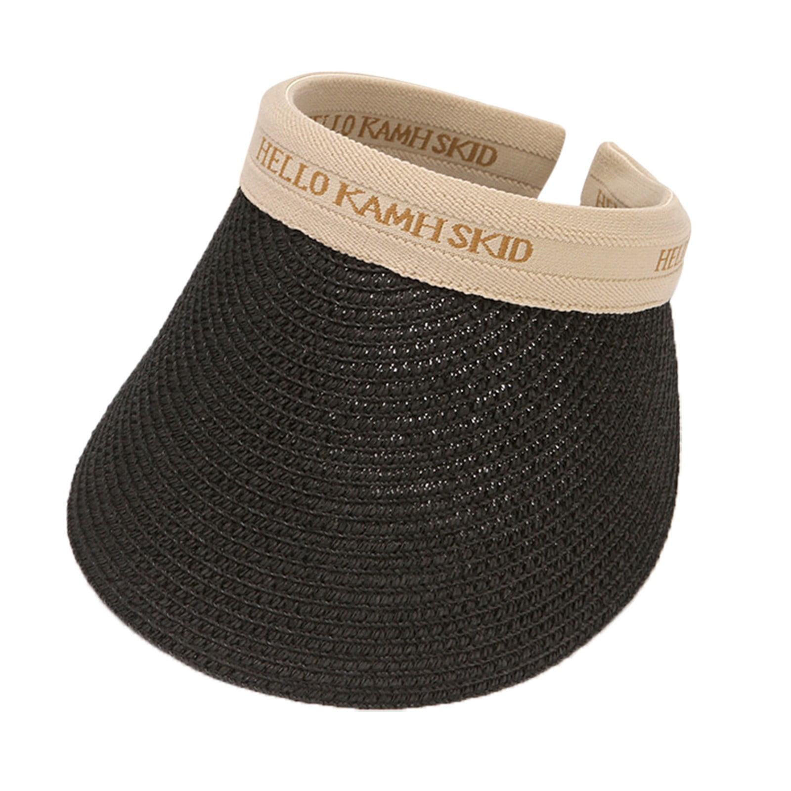 beishanbush Sun Hats Summer Outdoors Women Wide Brim Straw Hat Beach ...