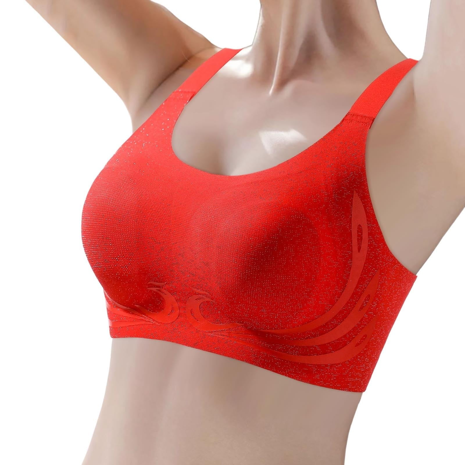 beishanbush Spring Savings Clearacne Bra Under $10 Womens Wireless Bra Super Gather Bra Anti ...