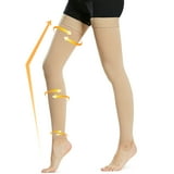 Beister 15-20 mmHg Thigh High Compression Sleeves, Footless Stockings ...