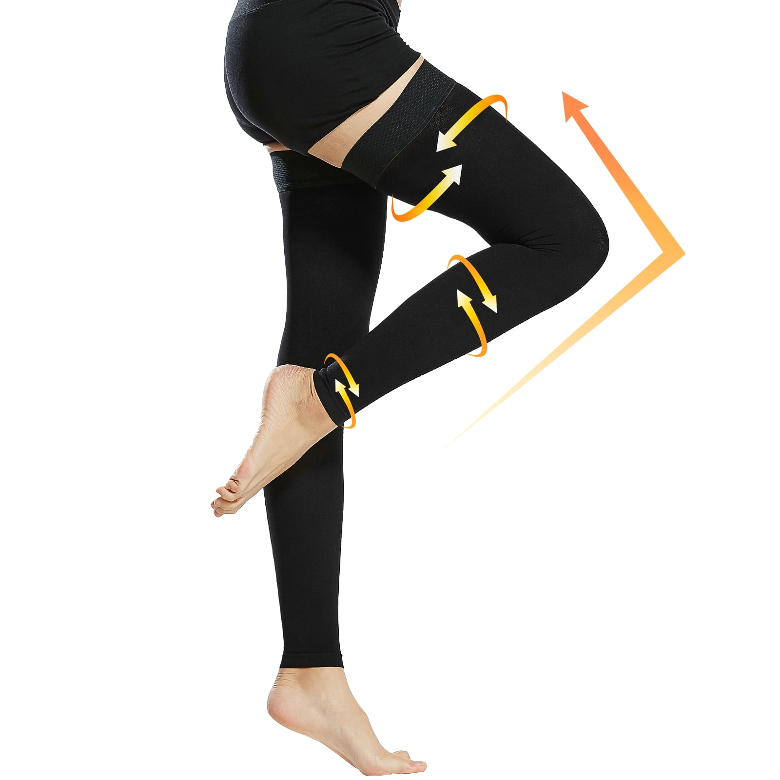 beister 15-20 mmHg Compression Stockings,Thigh-High,Dot Silicone Band ...