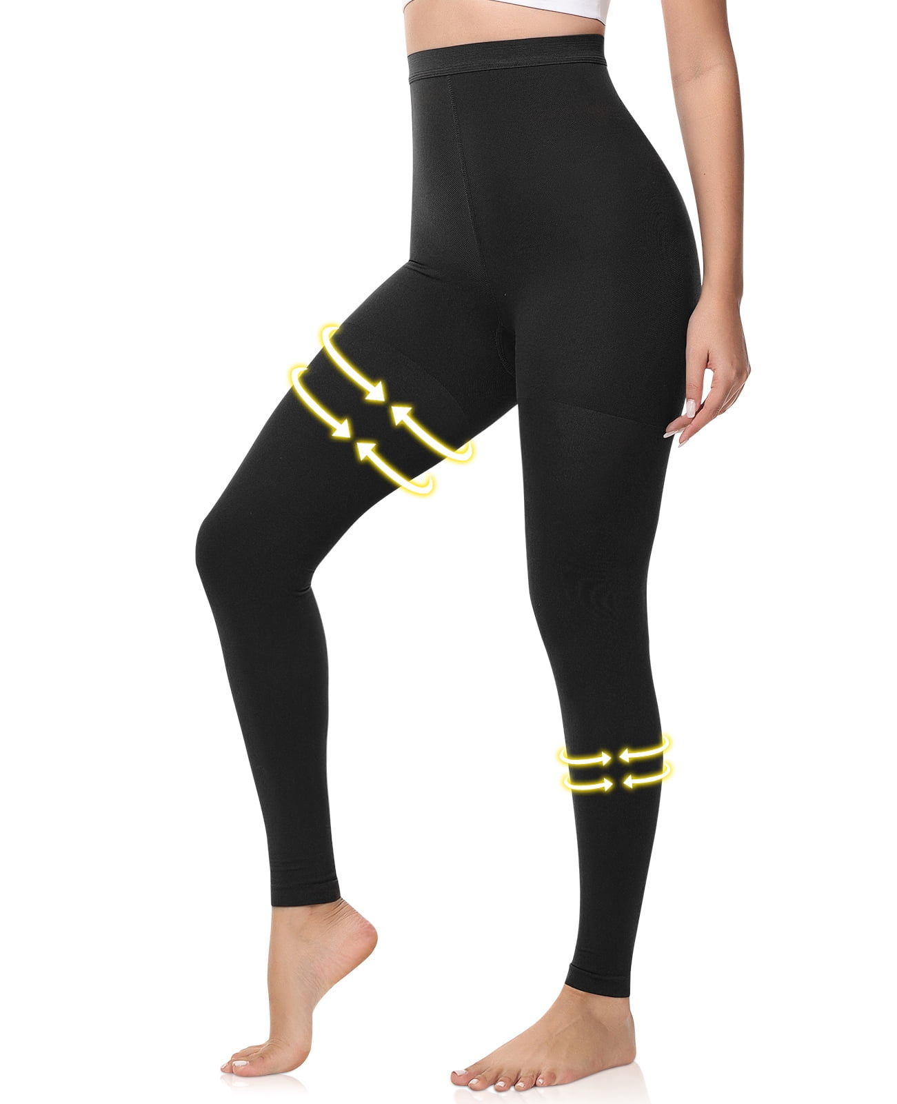 beister Medical Compression Pantyhose, 15-20mmHg Opaque Footless Waist ...